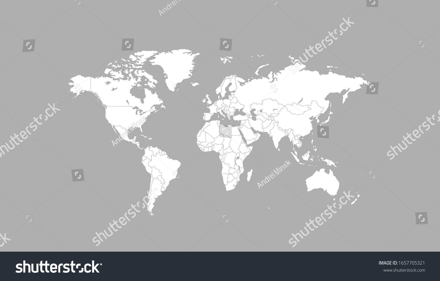 Mapa mundial, color, mapa vectorial moderno.: vector de stock (libre de ...