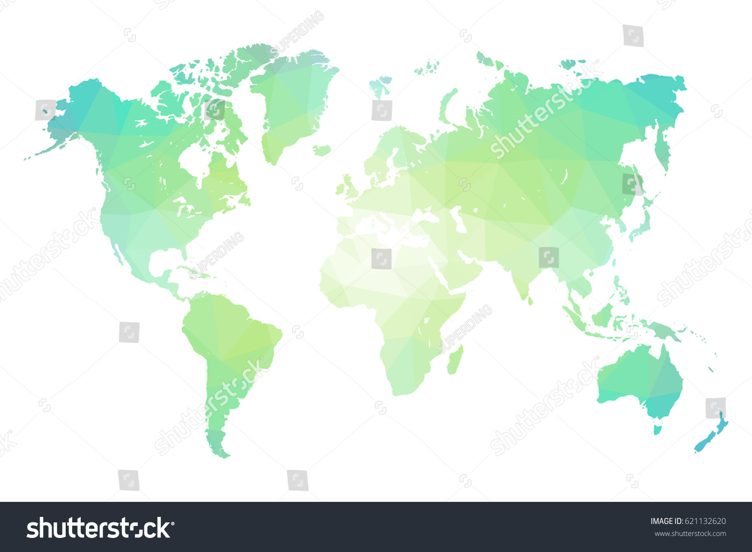World Map Colorful Low Poly Vector: เวกเตอร์สต็อก (ปลอดค่าลิขสิทธิ์ ...