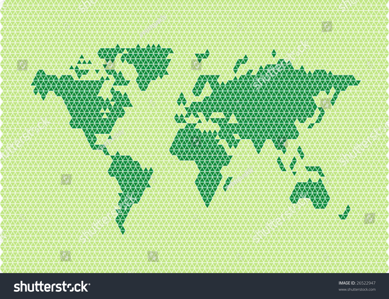World Map Consisting Triangles Stock Vector (Royalty Free) 26522947 ...
