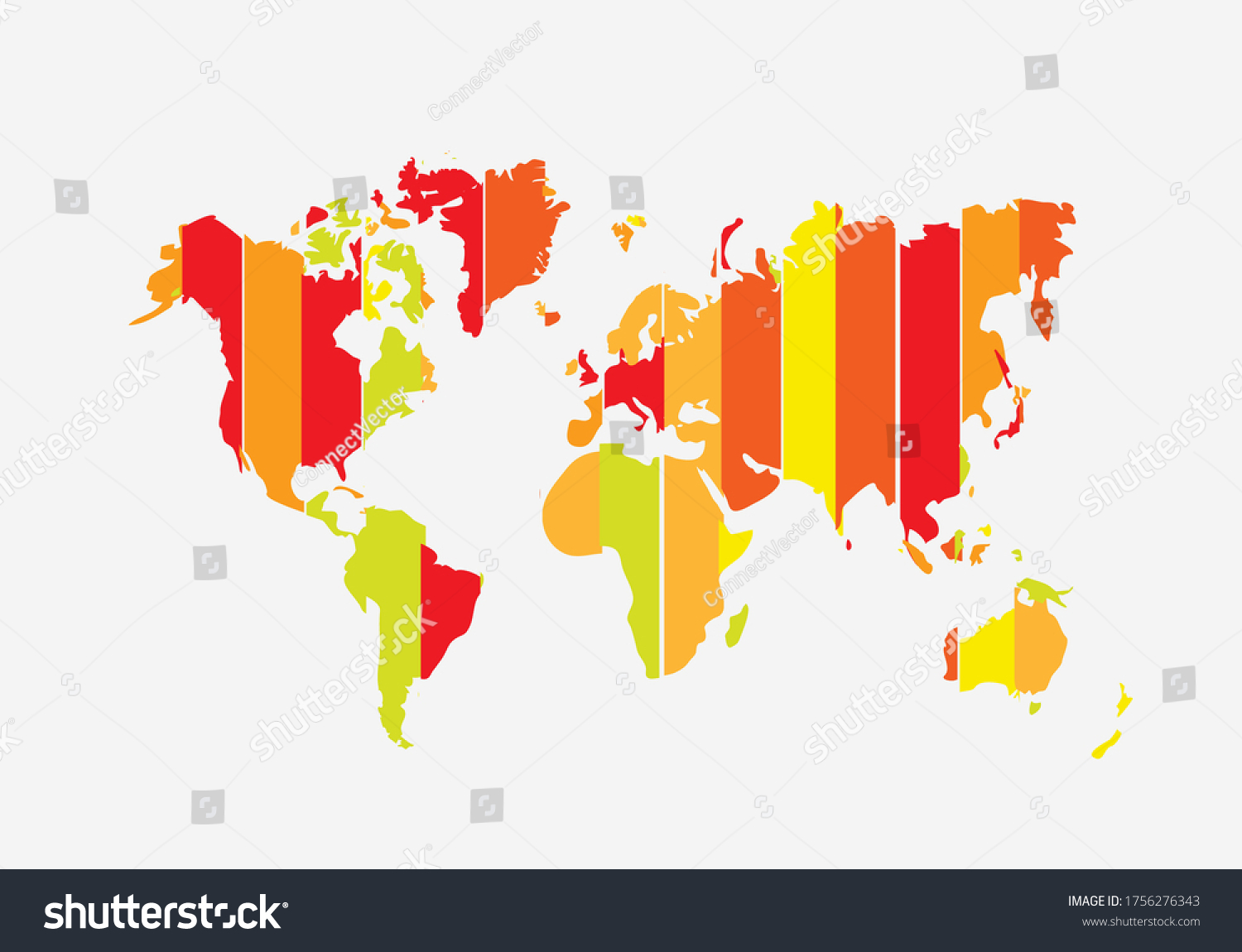 World Map Creative Vector Illustration Light Stock Vector (Royalty Free ...