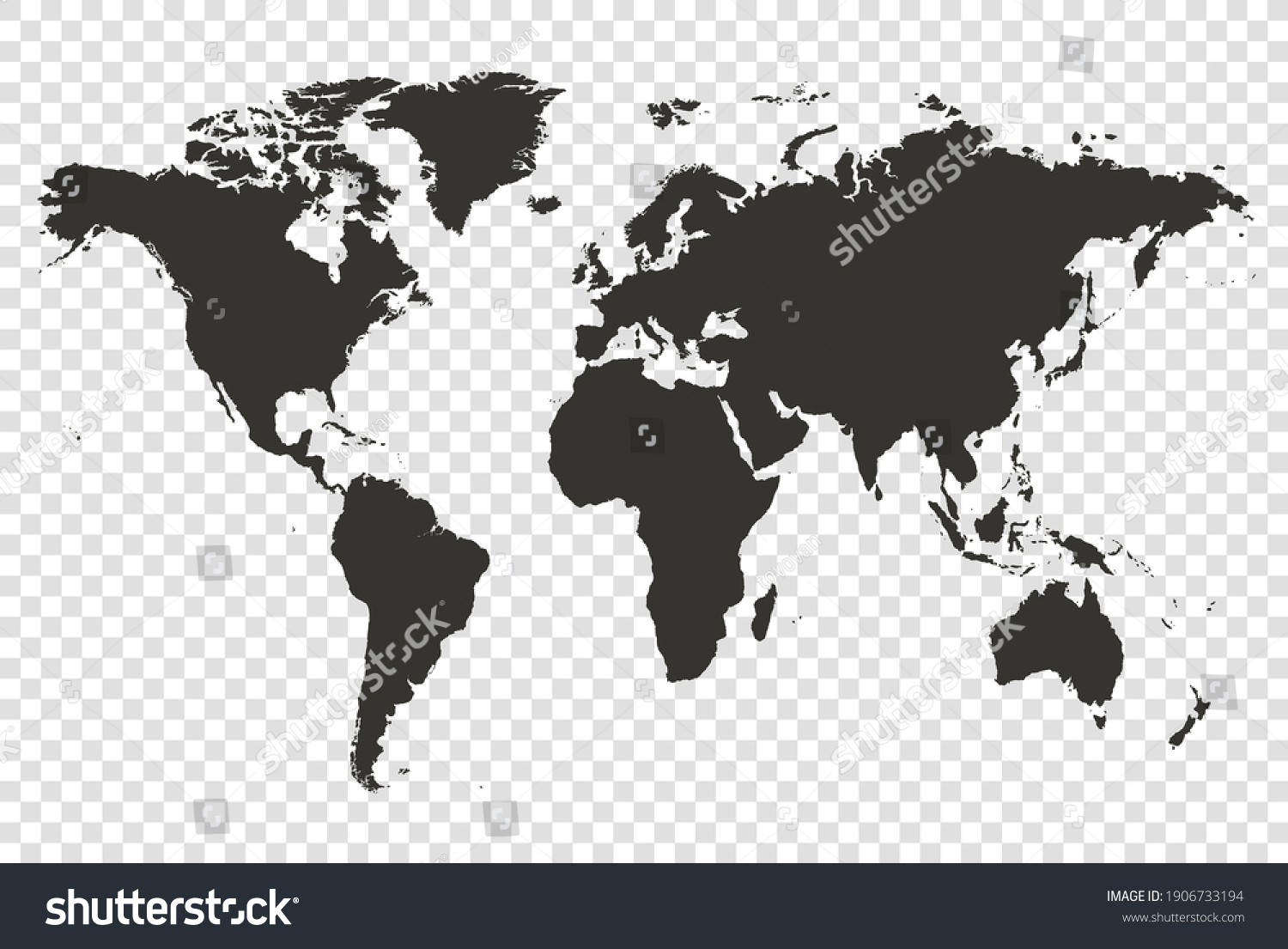 World Map Detailed Vector Illustration Stock Vector (Royalty Free ...