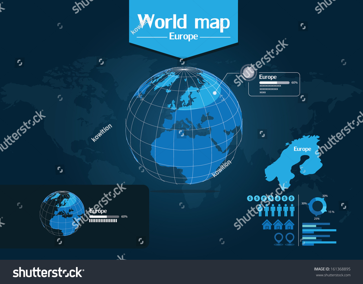 World Map Europe Illustrator Vector Stock Vector (Royalty Free ...