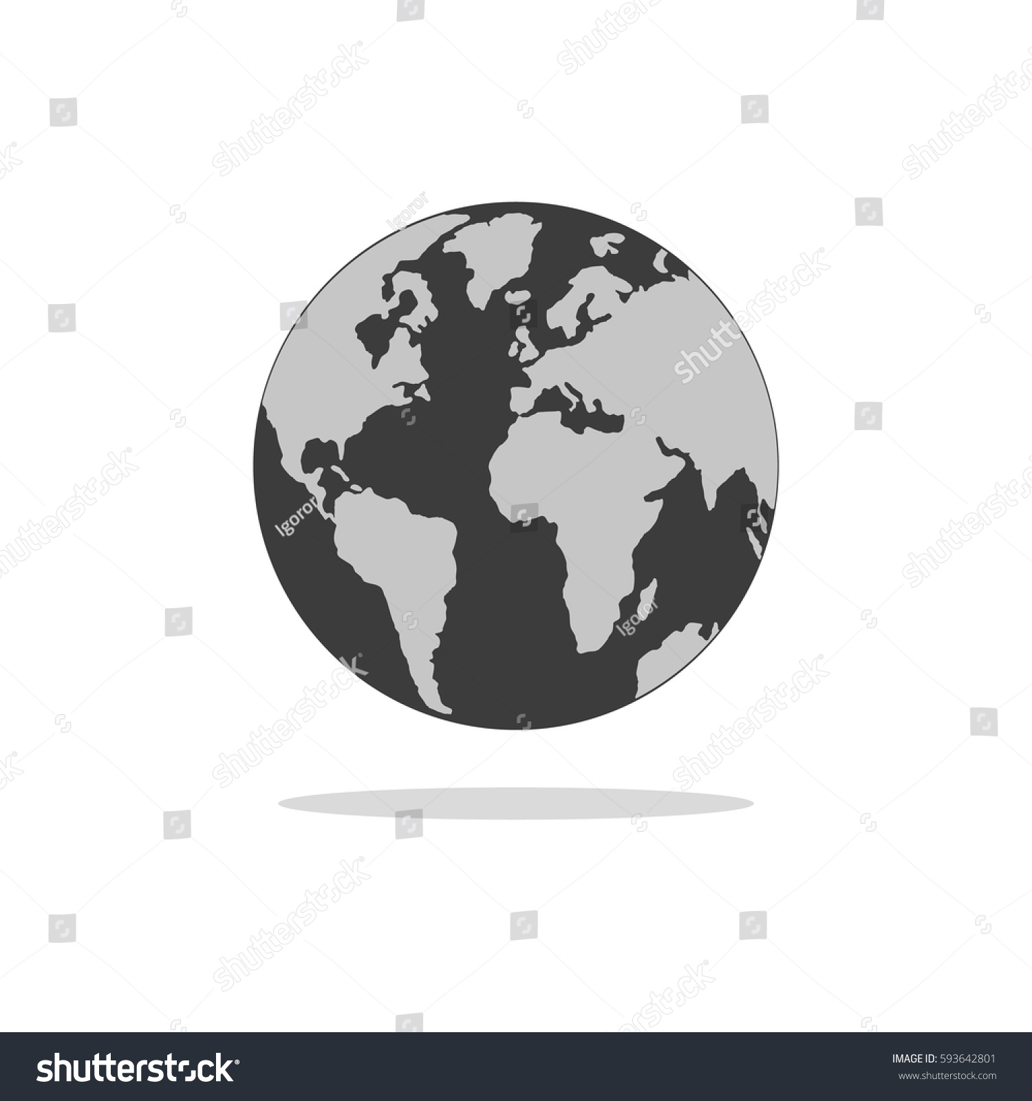 World Map Web Design Globe: vector de stock (libre de regalías) 593642801