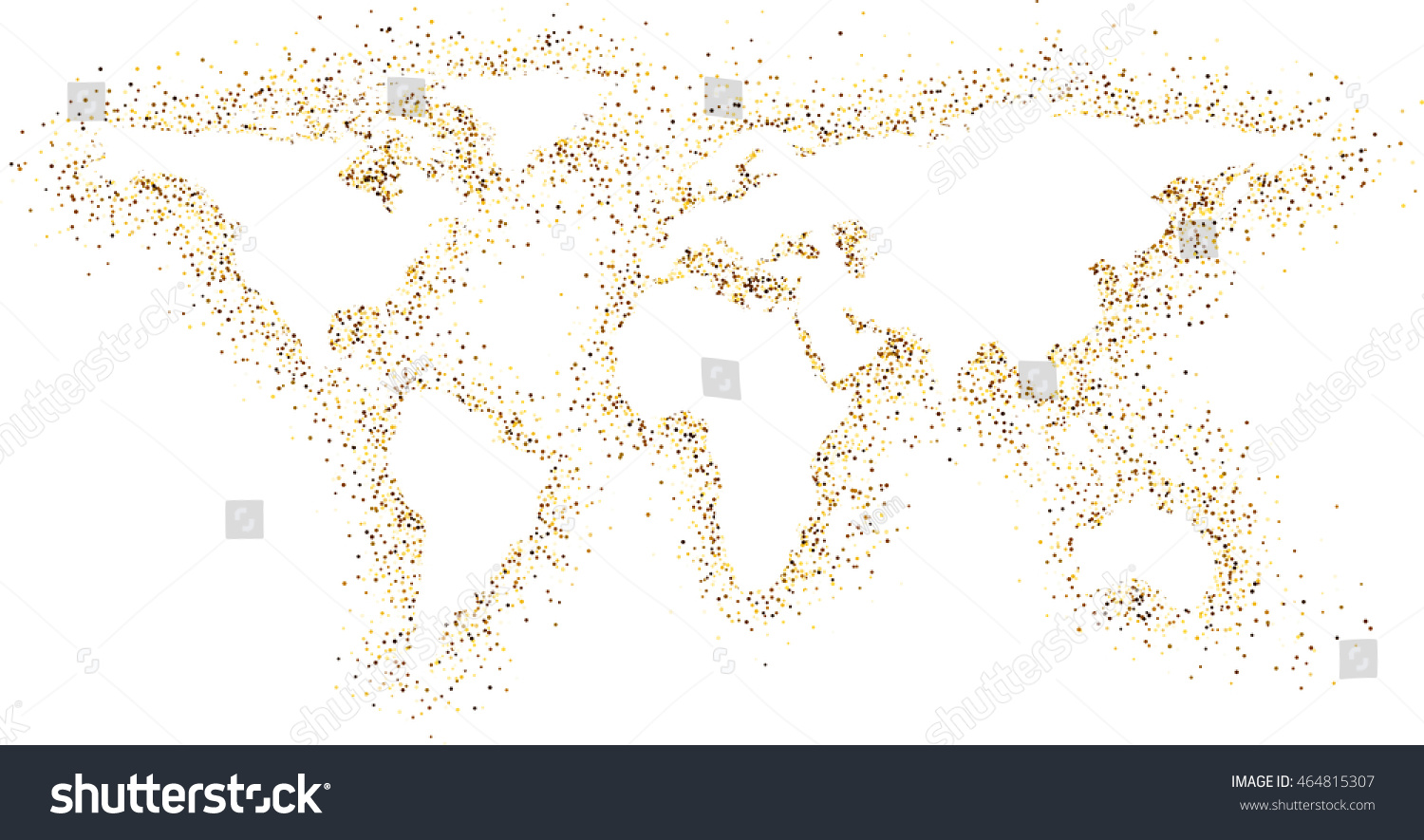 World Map Sand Vector Paper Illustration Stock Vector (Royalty Free ...