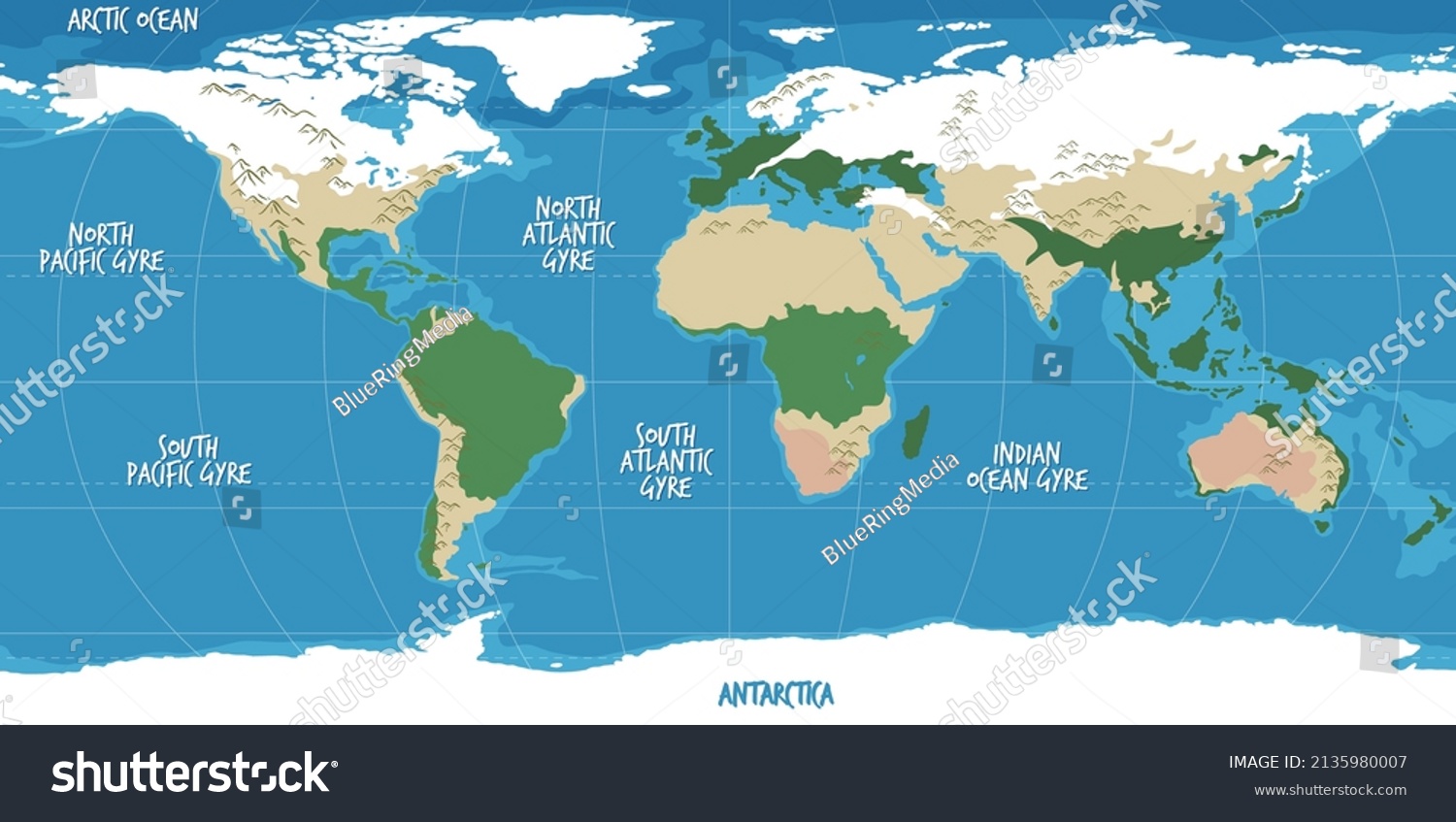 World Map Geography Background Illustration Stock Vector (Royalty Free ...