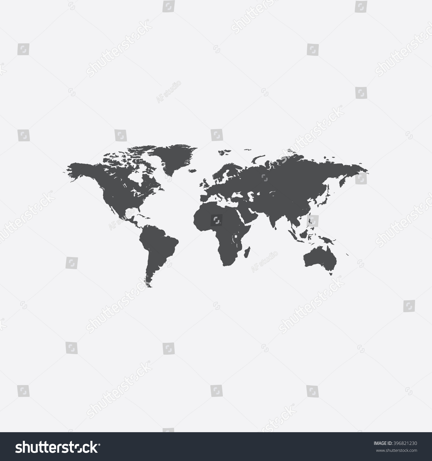 Plain world map image