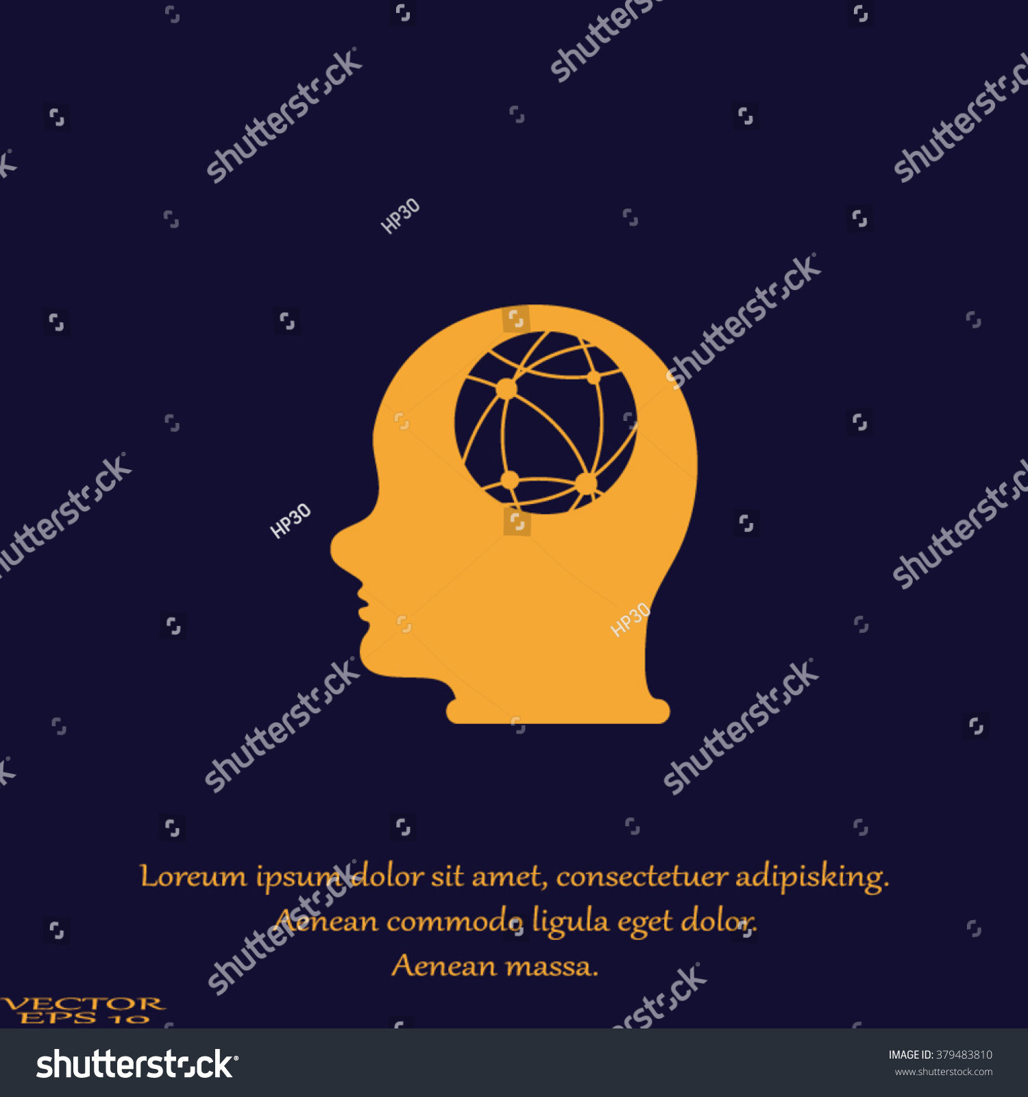 World Map Human Head Vector: เวกเตอร์สต็อก (ปลอดค่าลิขสิทธิ์) 379483810 ...