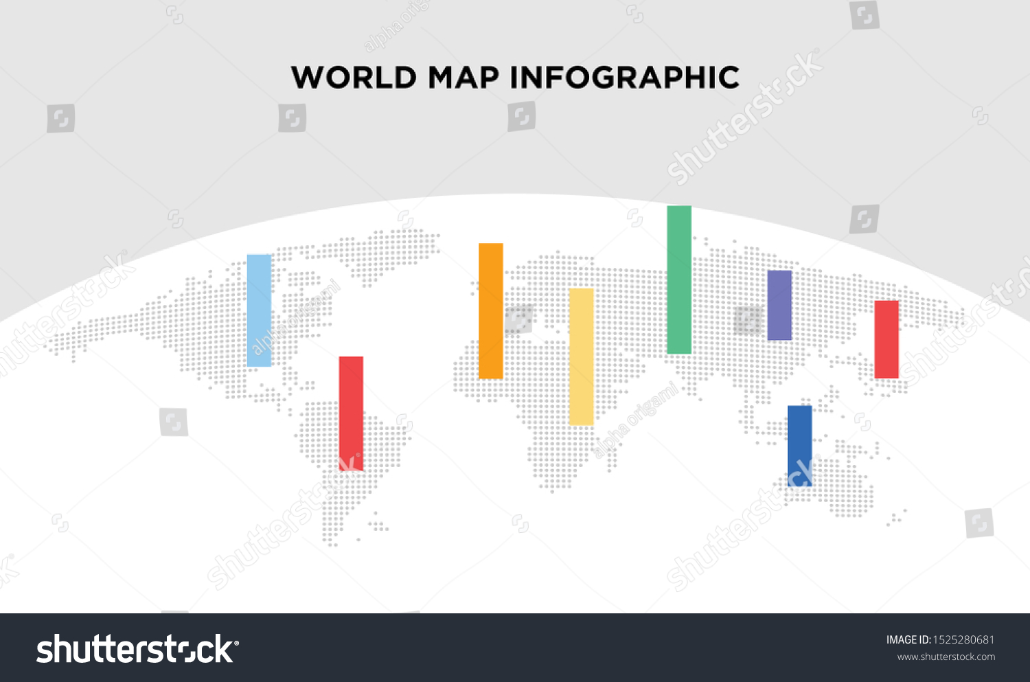 World Map Info Graphic Location: เวกเตอร์สต็อก (ปลอดค่าลิขสิทธิ์ ...