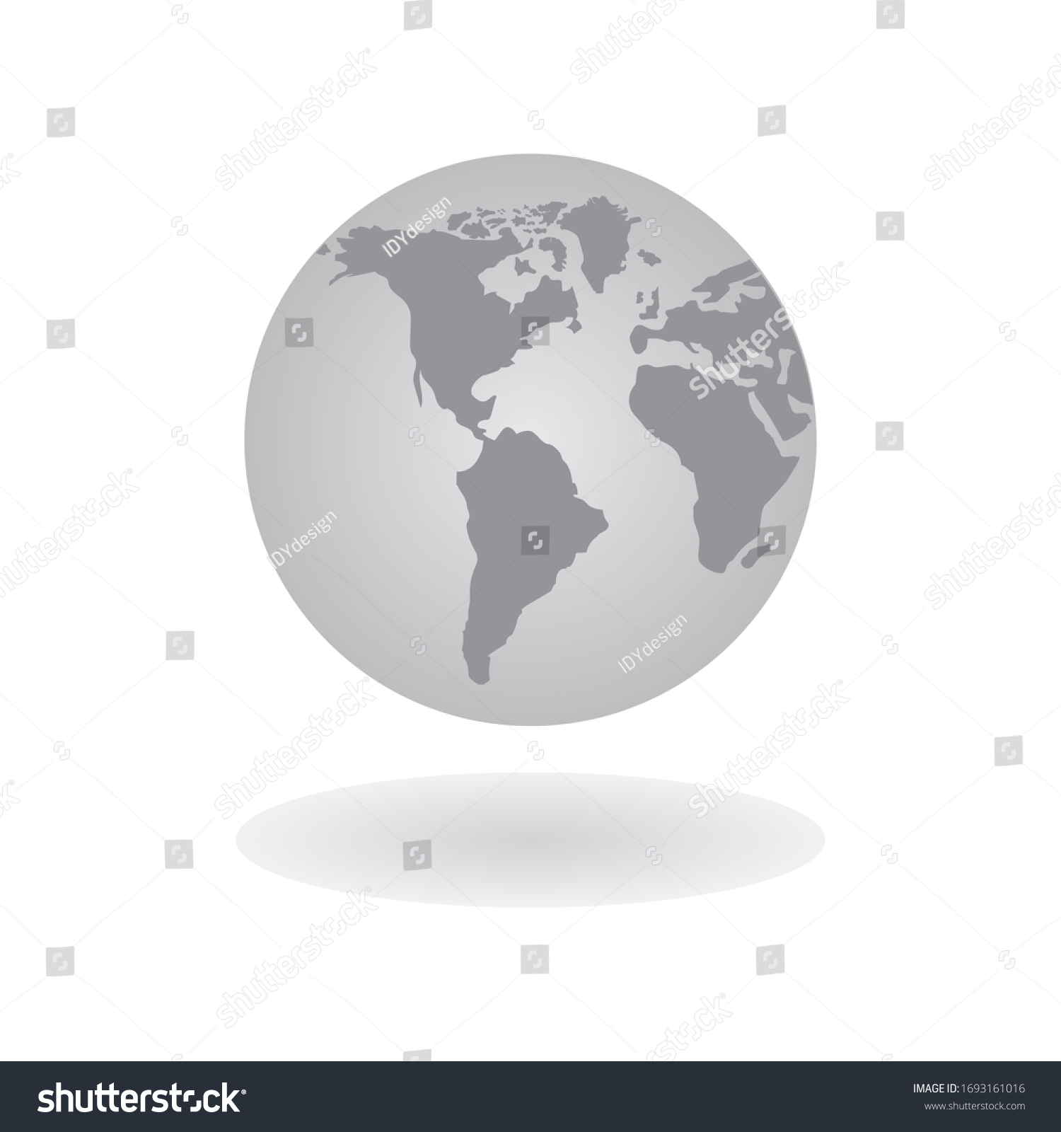 World Map Logo Vektor Template Stock Vector (Royalty Free) 1693161016