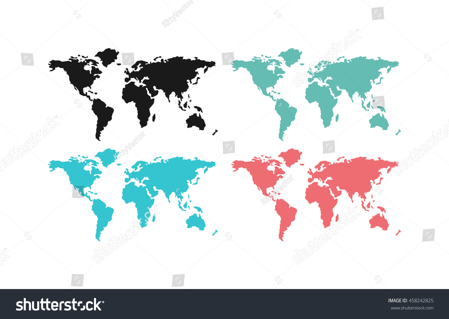 World Map Planet Global Continents: Vector có sẵn (miễn phí bản quyền ...