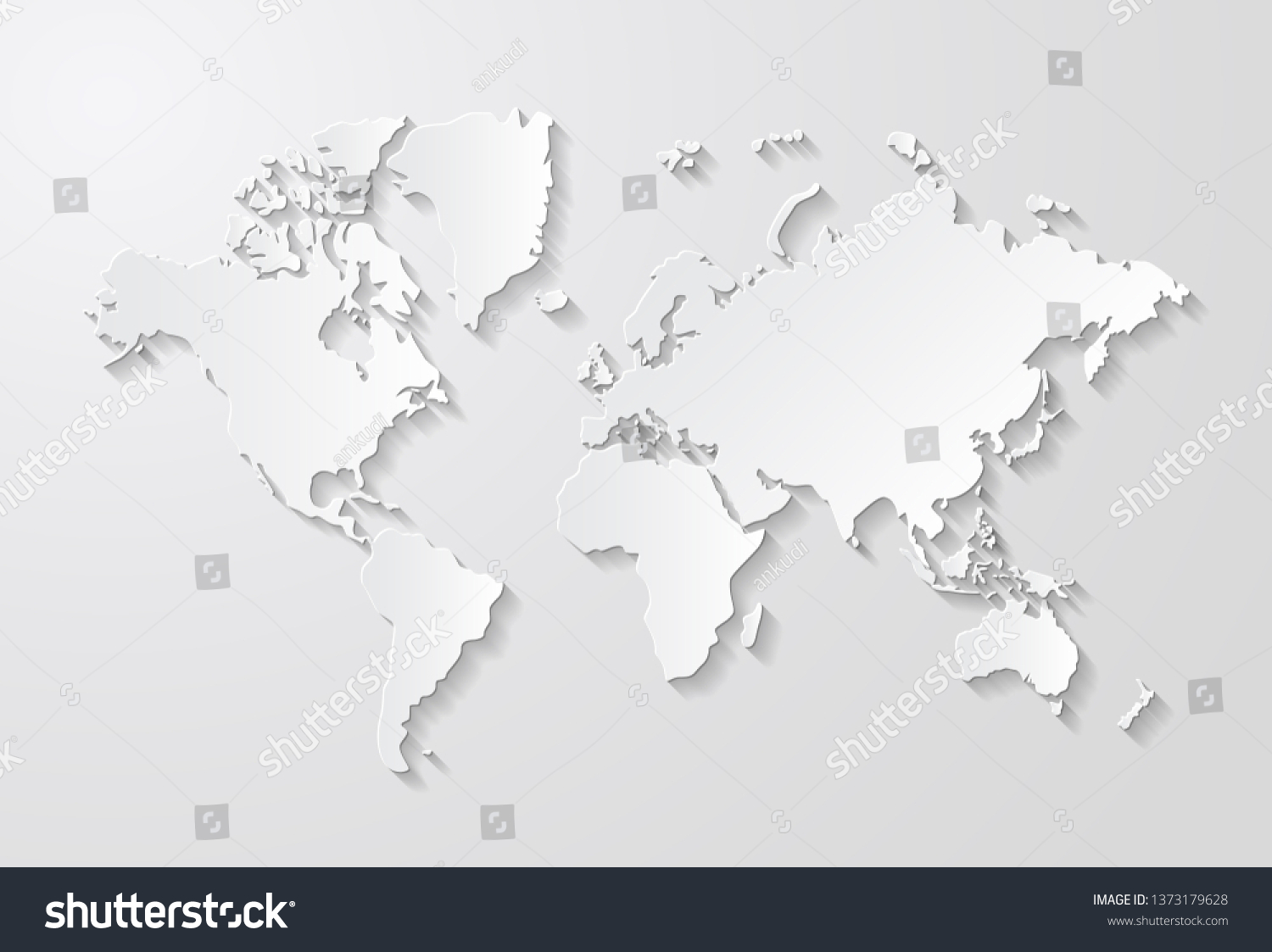Vektor Stok World Map Vector Globe Earth World (Tanpa Royalti ...