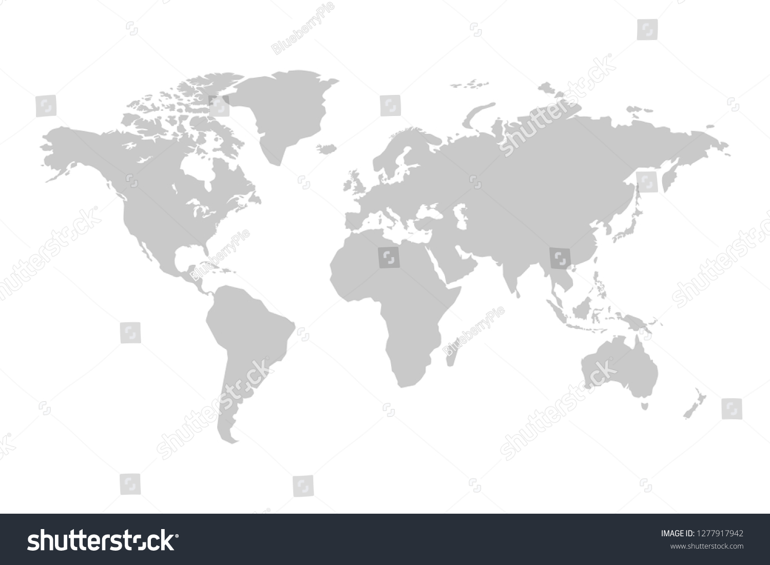 World Map Vector Illustration Isolated On Stock Vector (Royalty Free ...