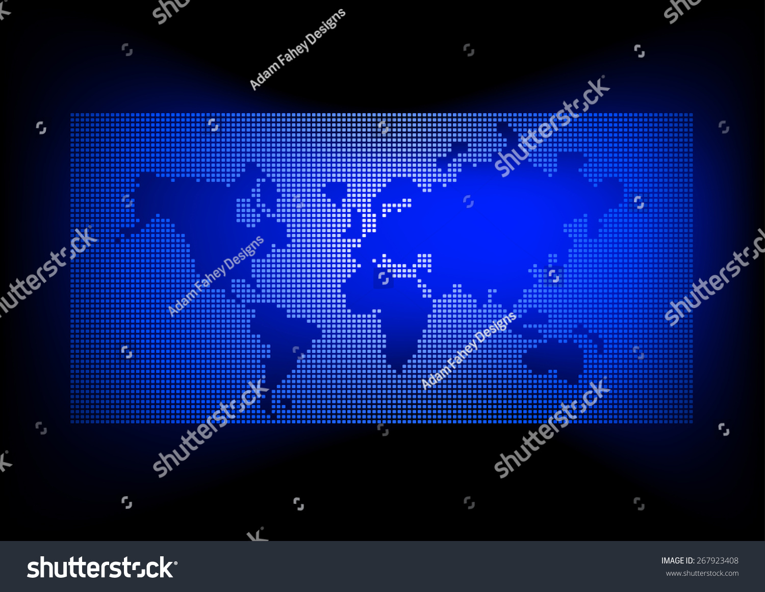 World Map Dark Blue Background: เวกเตอร์สต็อก (ปลอดค่าลิขสิทธิ์ ...