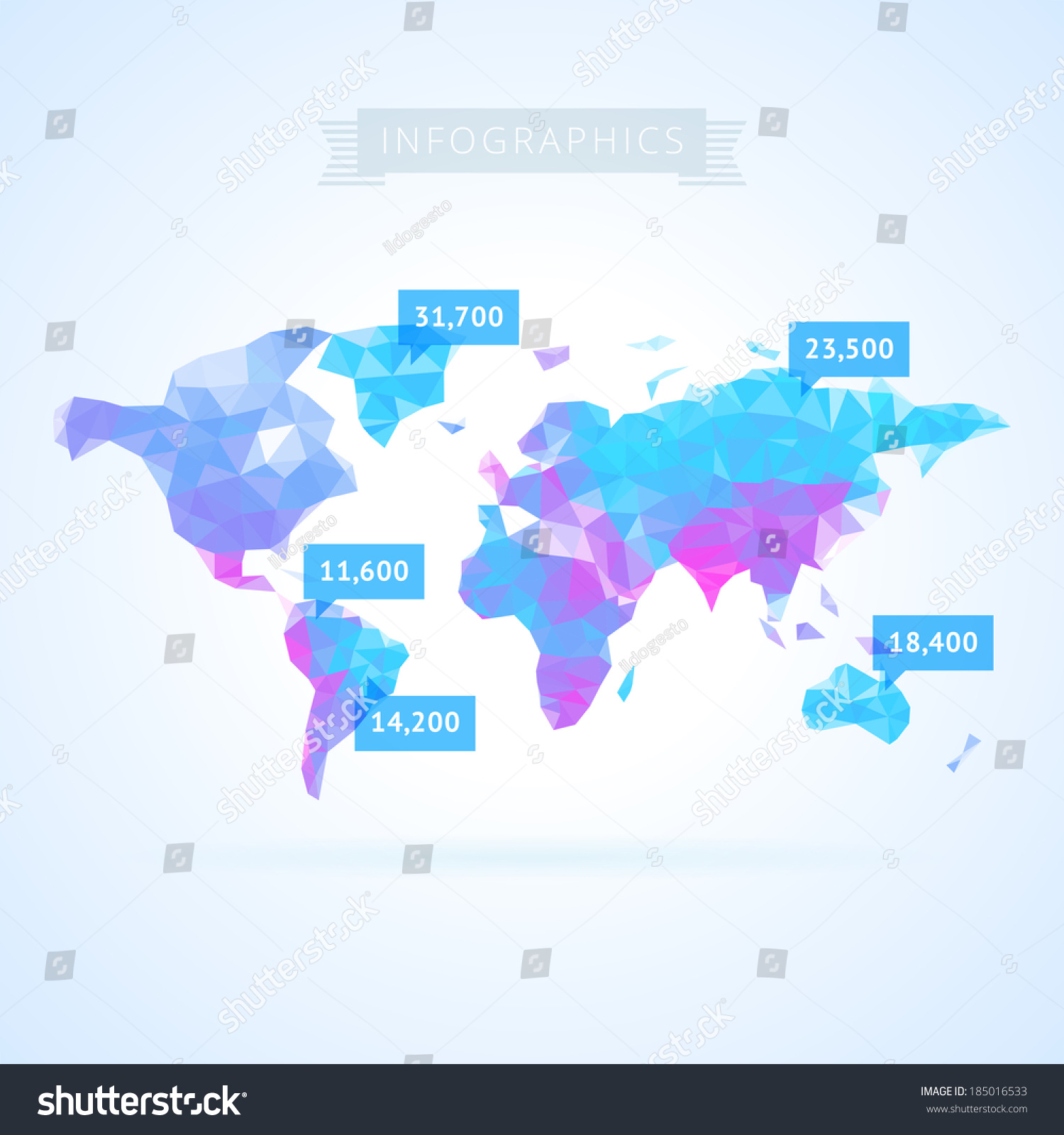 World Map Elements Infographics Vector Eps10: Vector có sẵn (miễn phí ...