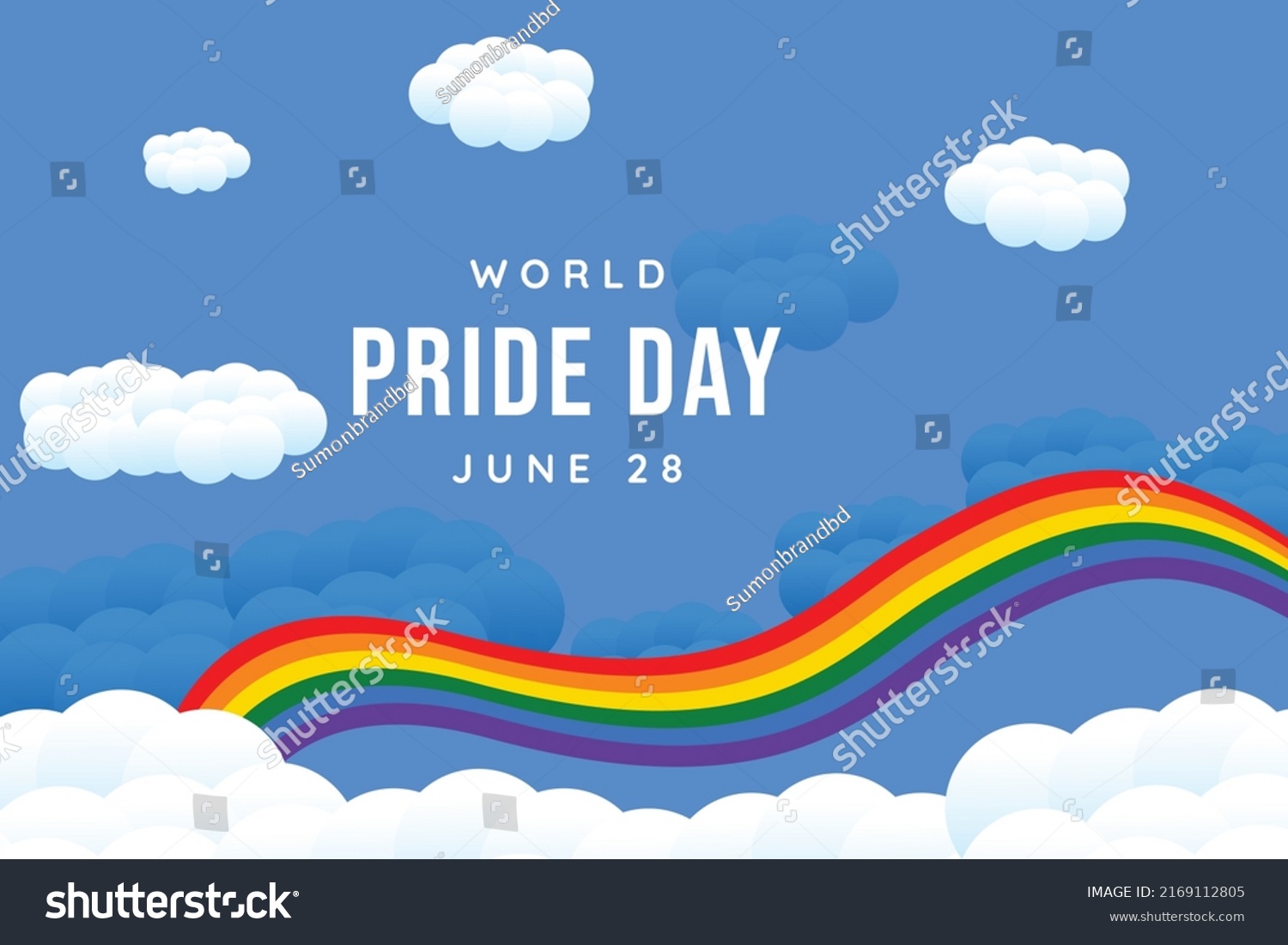 World Pride Day Background Design Stock Vector (Royalty Free ...