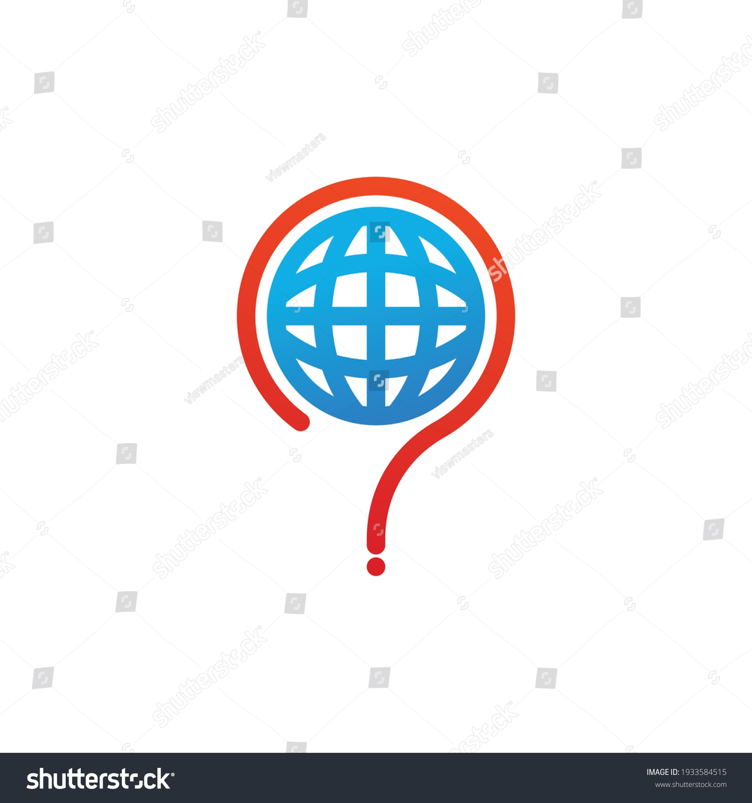 World Question Logo Template Design Stock Vector (Royalty Free ...
