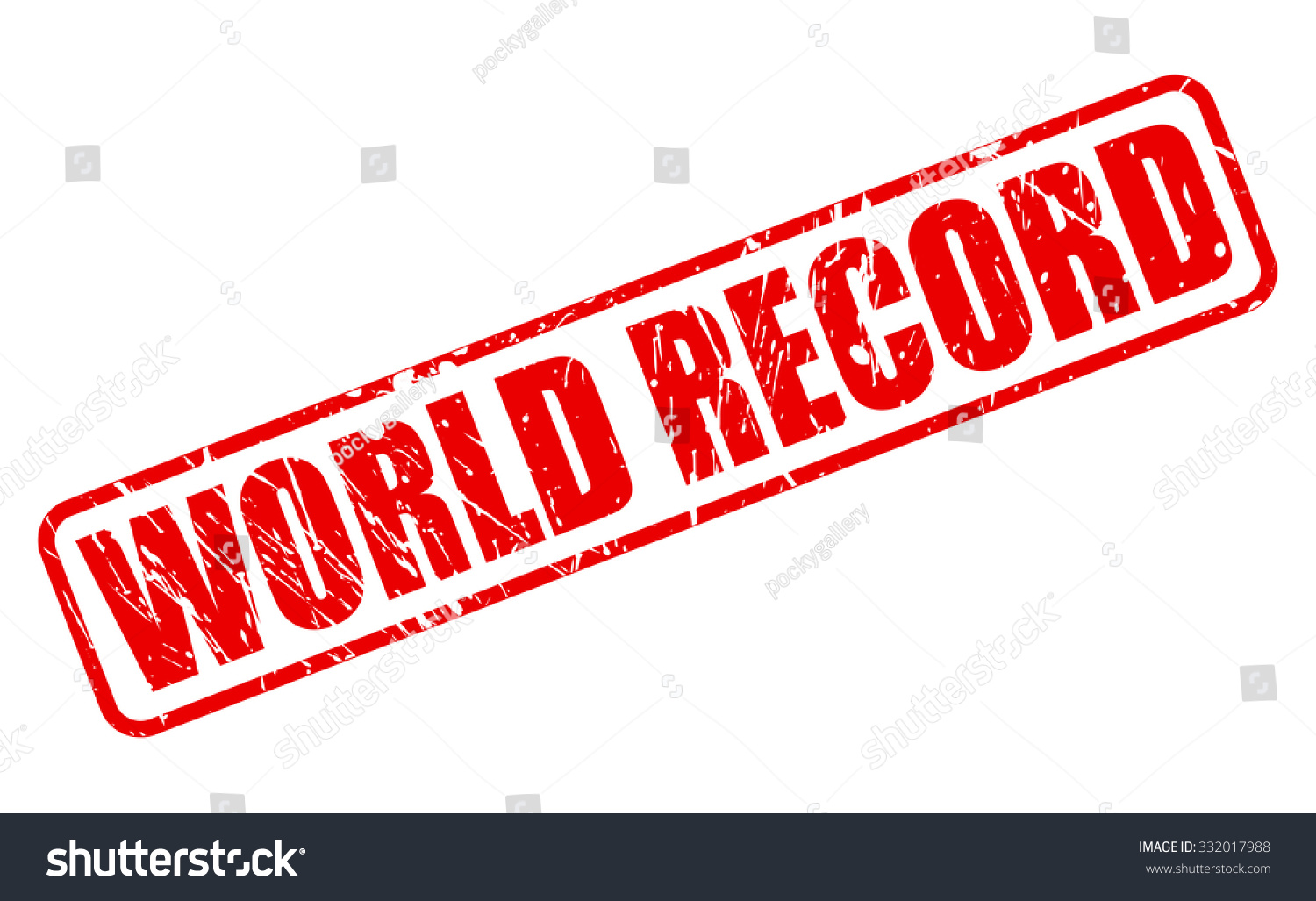 World Record Red Stamp Text On: เวกเตอร์สต็อก (ปลอดค่าลิขสิทธิ์ ...