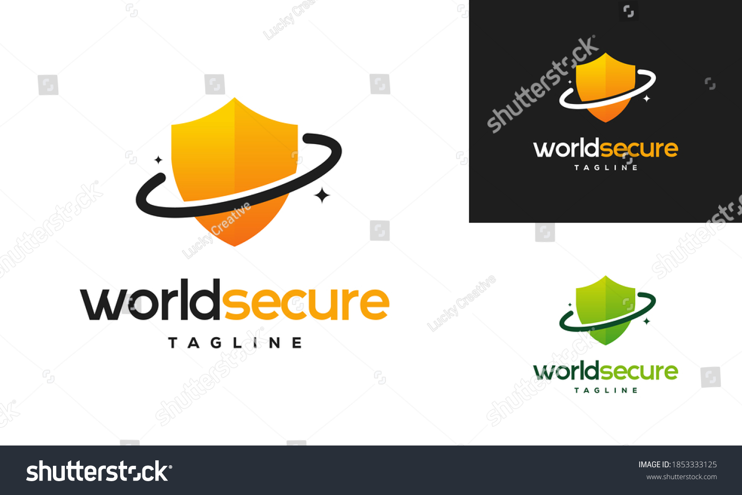 World Secure Logo Designs Concept Vector Stock Vector (Royalty Free ...