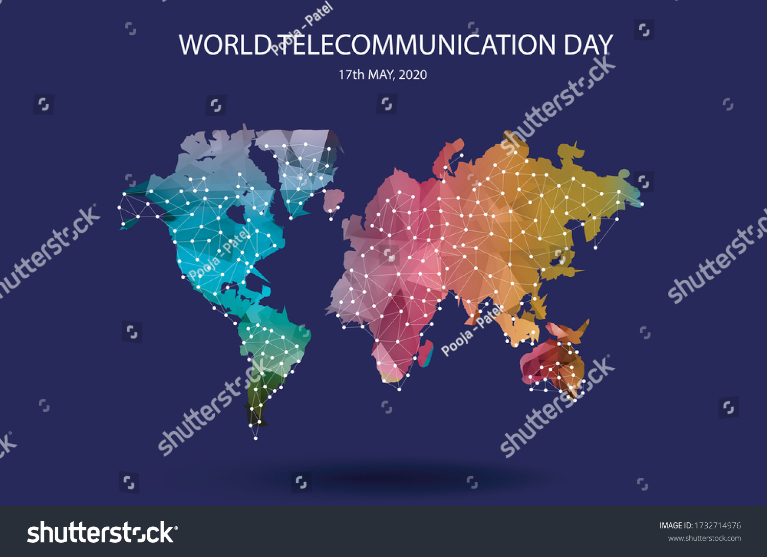 World Telecommunication Day 2020 Map Vector: เวกเตอร์สต็อก (ปลอดค่า ...