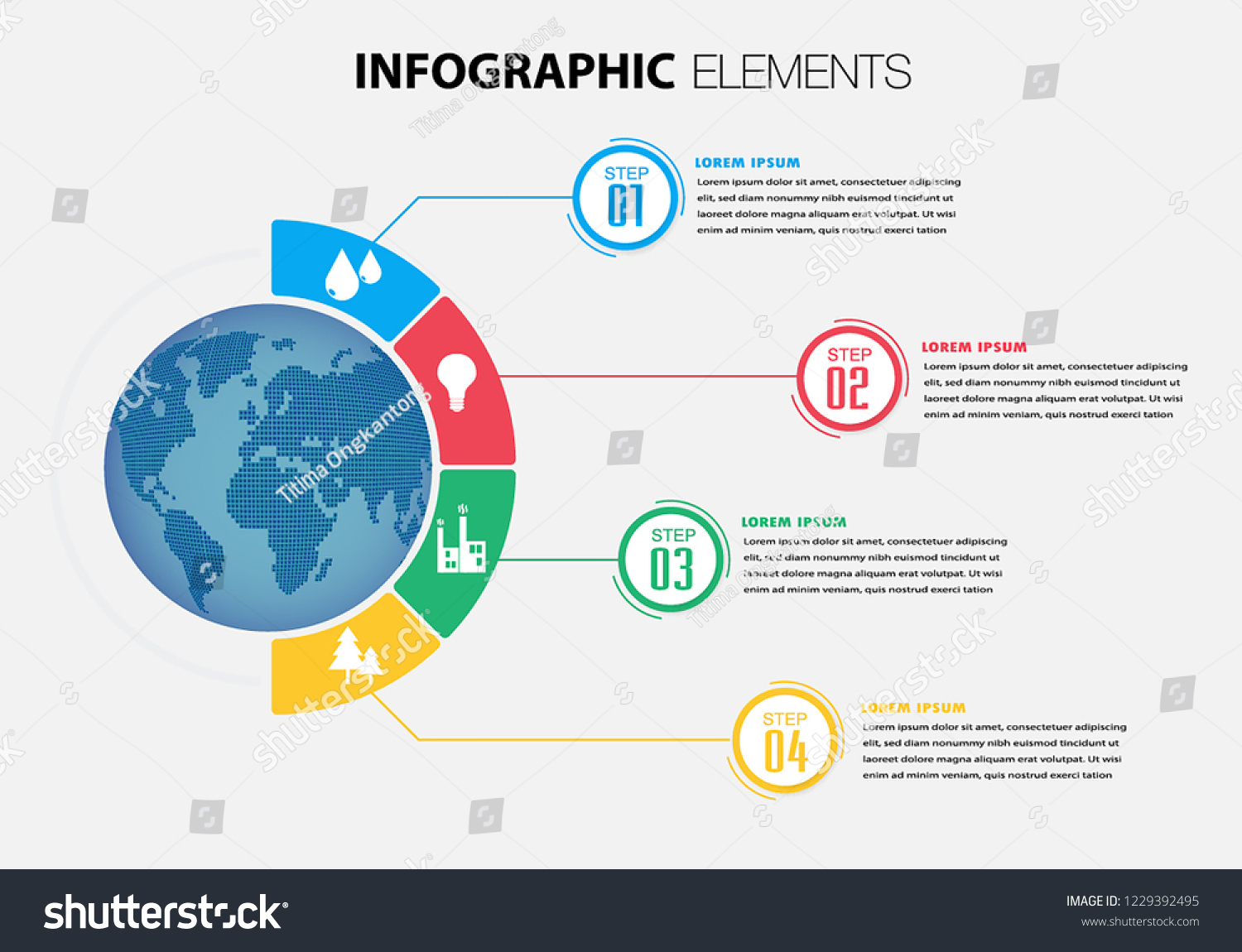 World Text Box Circuit Template Website Stock Vector (Royalty Free ...