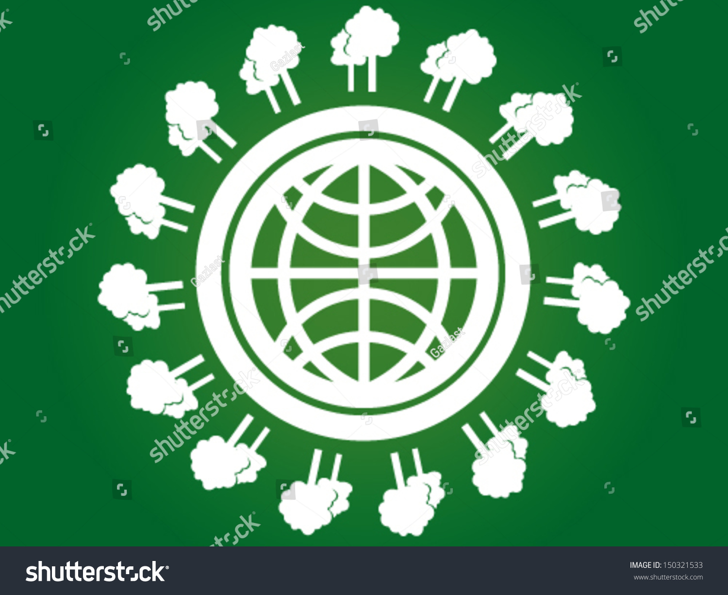 World Trees Silhouette Stock Vector (Royalty Free) 150321533 | Shutterstock