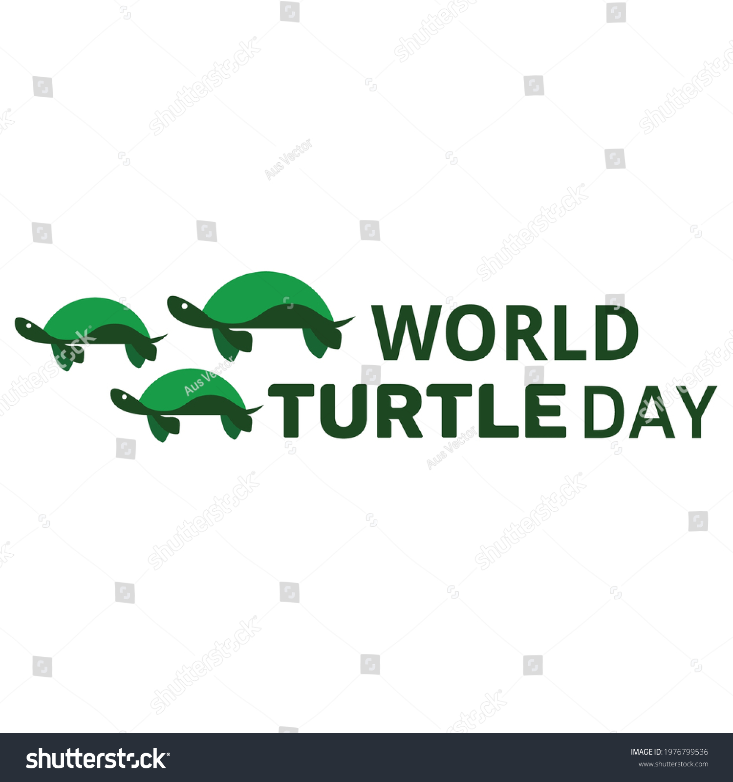 World Turtle Day Logo Vector Template Stock Vector (Royalty Free ...