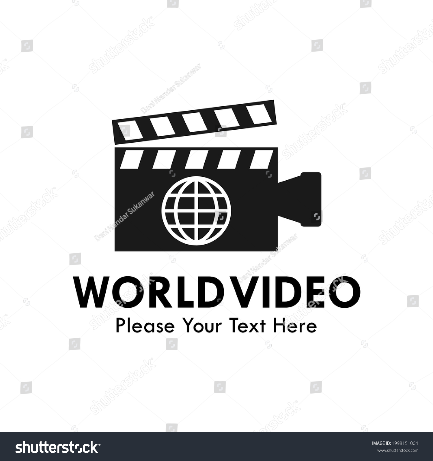 World Video Logo Template Illustration Stock Vector (Royalty Free ...