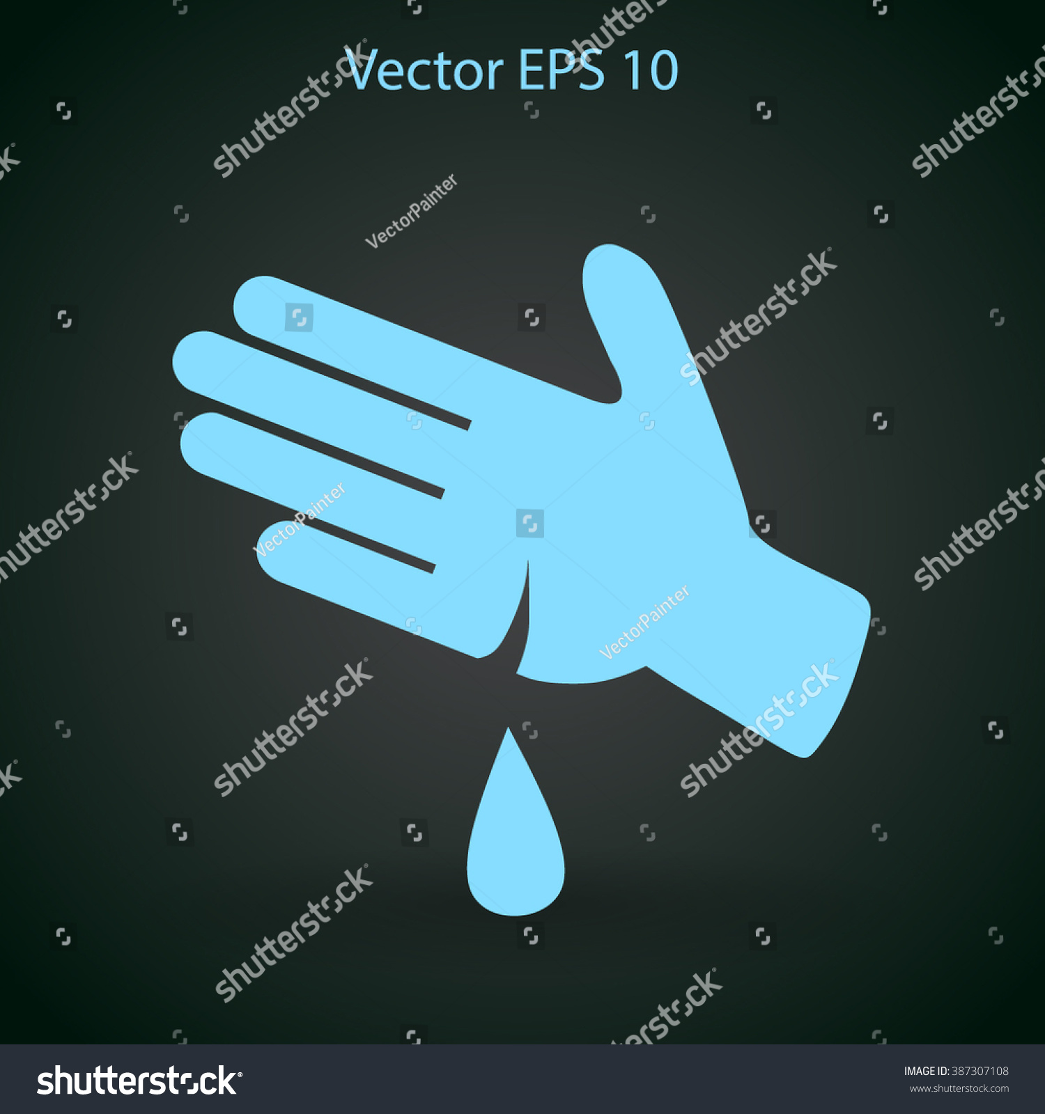 Wound On Hand Vector Illustration Stock Vector (Royalty Free) 387307108 ...