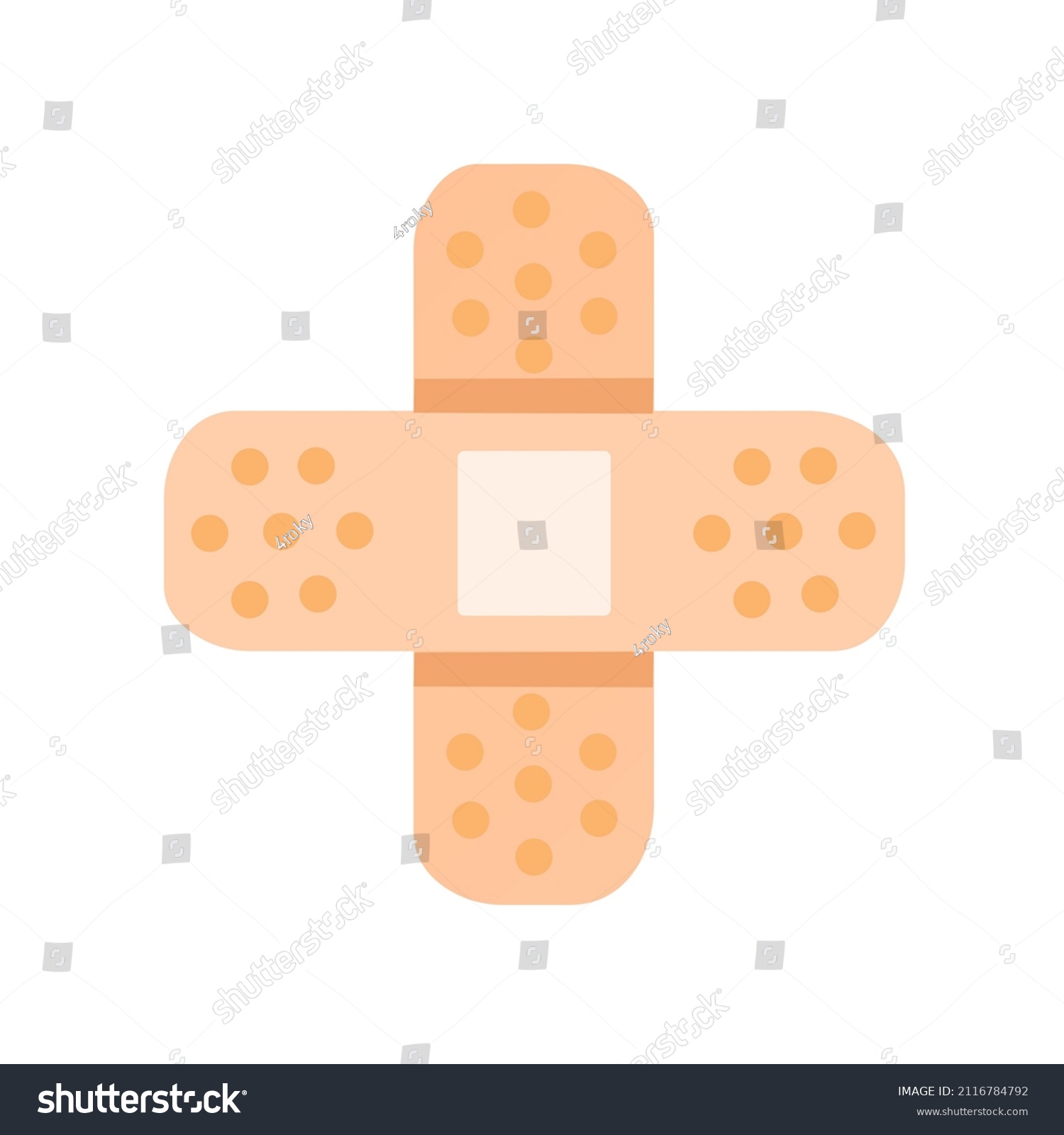 Wound Patch Icon On White Background Stock Vector (Royalty Free) 2116784792