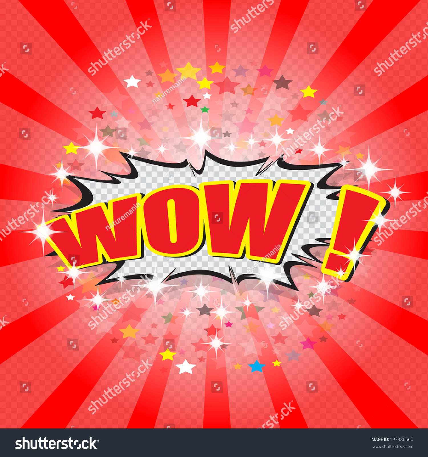 Wow Comic Speech Bubble Cartoon Stock Vector (Royalty Free) 193386560 ...