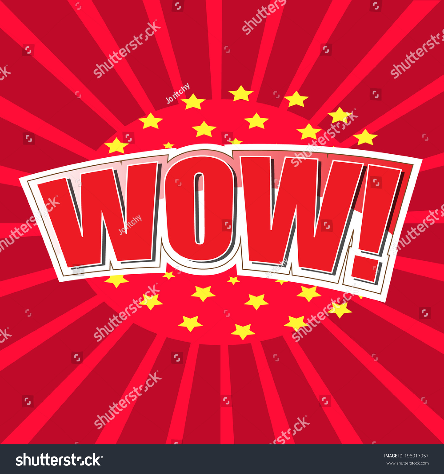 Wow Wording Comic Speech Bubble Style Stock Vector (Royalty Free ...