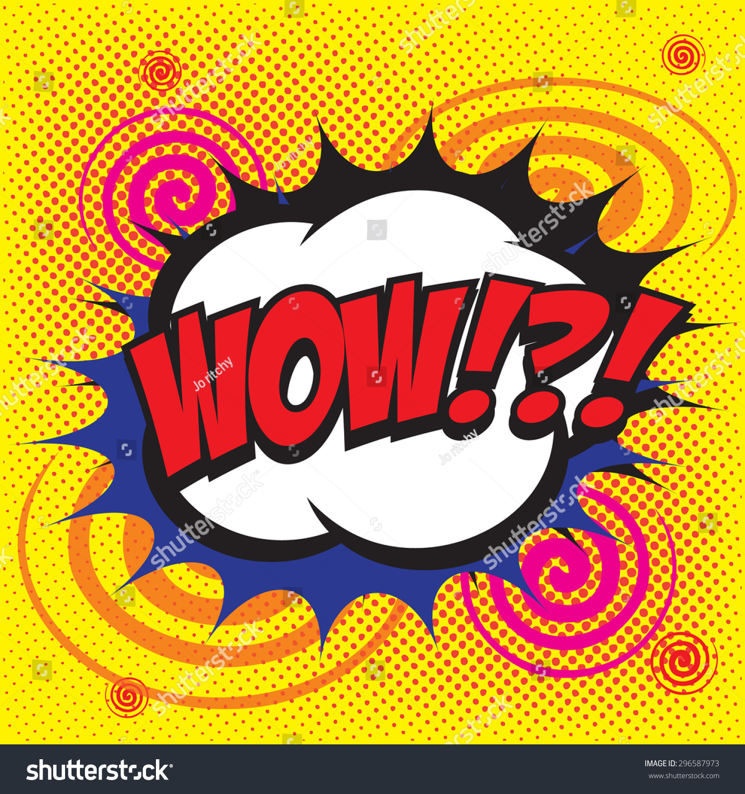 Wow Wording Sound Effect Set Design Stock Vector (Royalty Free ...