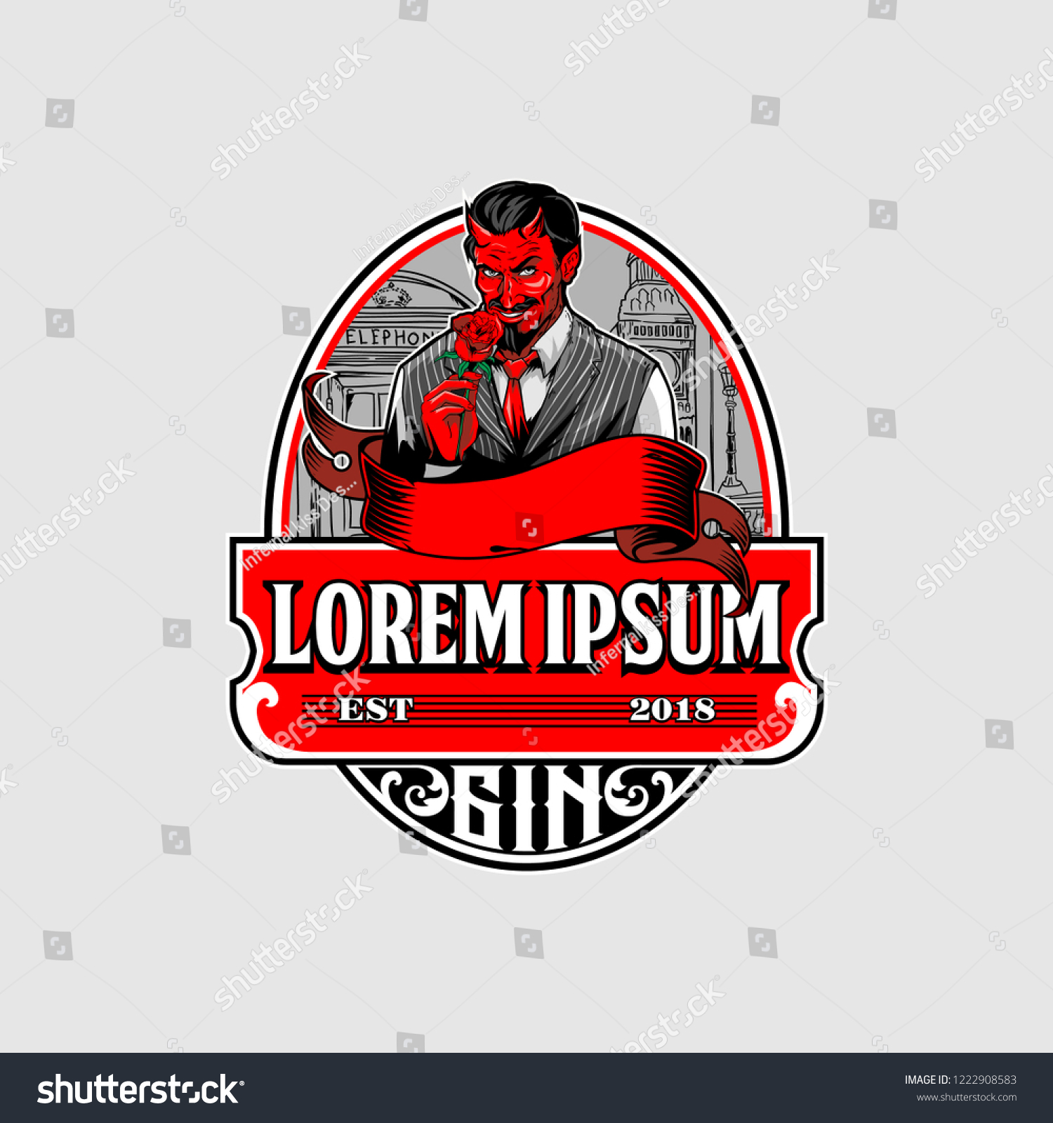 Wraith Man Vector Badge Logo Template Stock Vector (Royalty Free ...