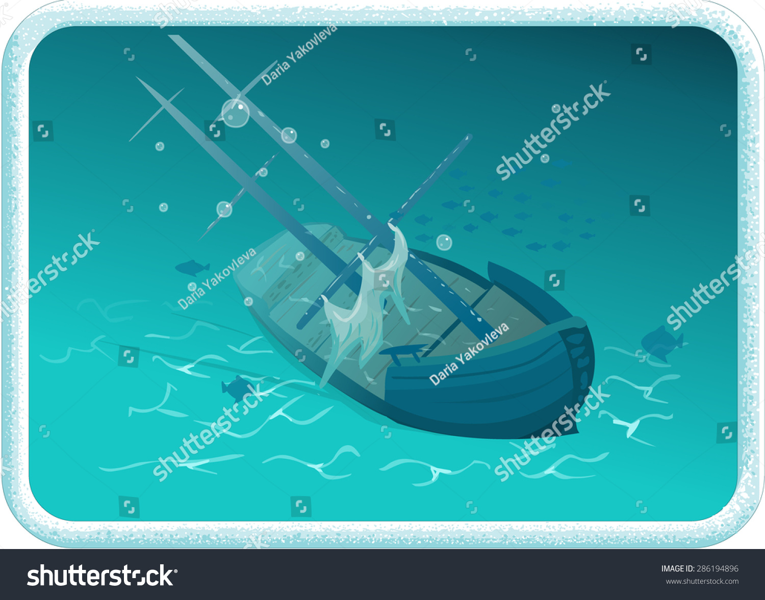 Wreck Ship Stock Vector (Royalty Free) 286194896 | Shutterstock
