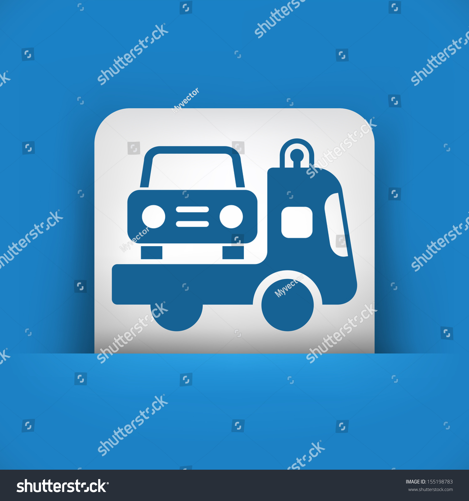 Wrecker Icon Stock Vector (Royalty Free) 155198783 | Shutterstock