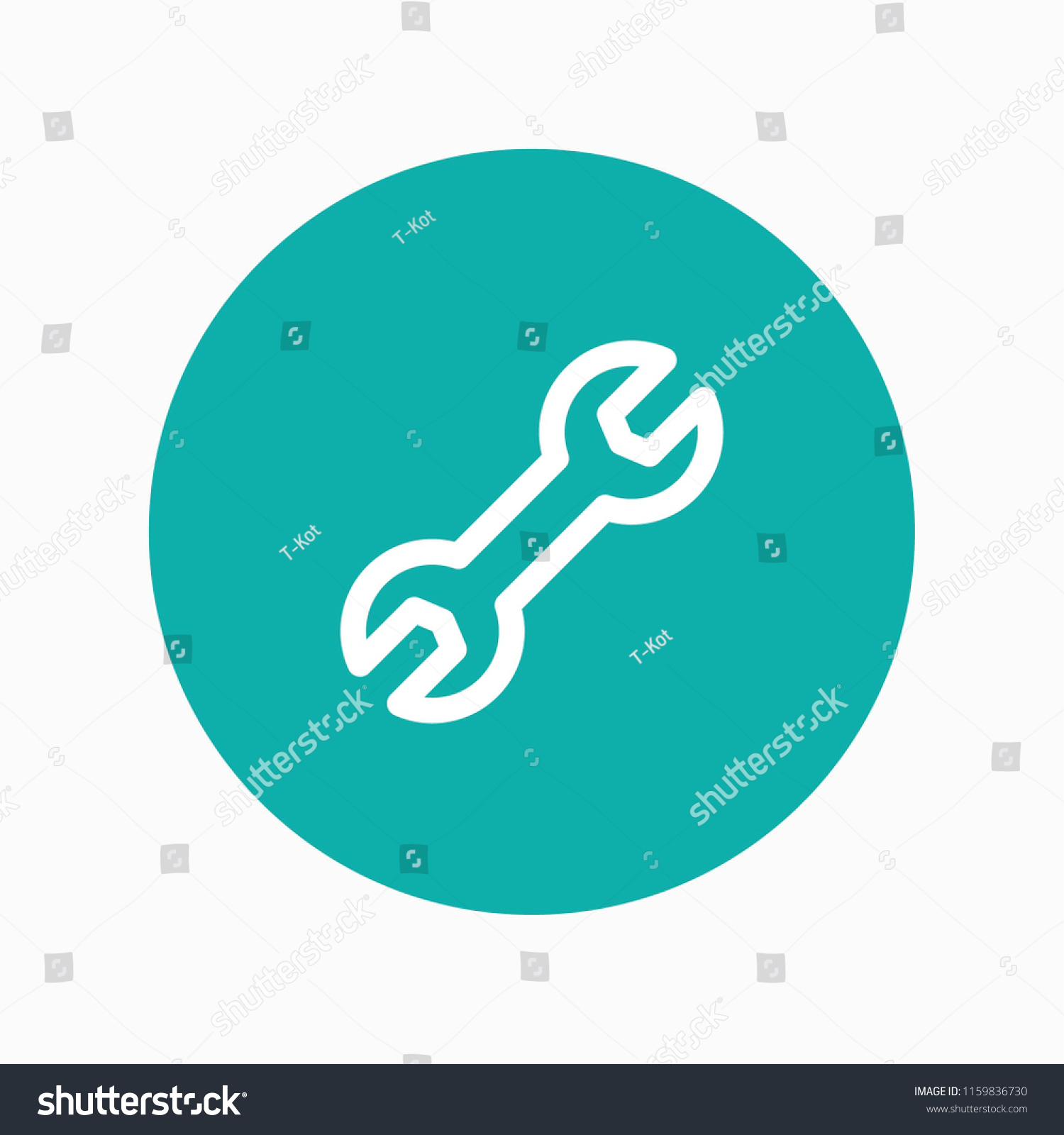 Wrench Icon Vector Stock Vector (Royalty Free) 1159836730 | Shutterstock