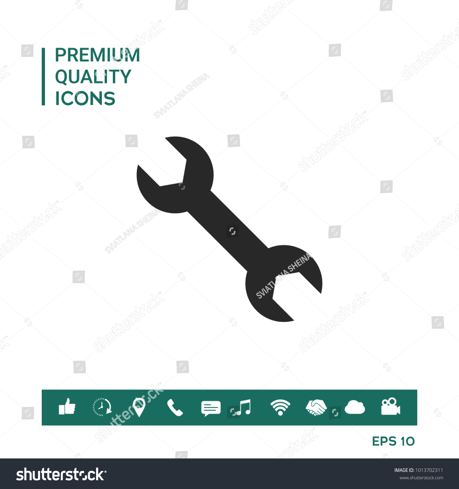 Wrench Symbol Icon Stock Vector (Royalty Free) 1013702311 | Shutterstock