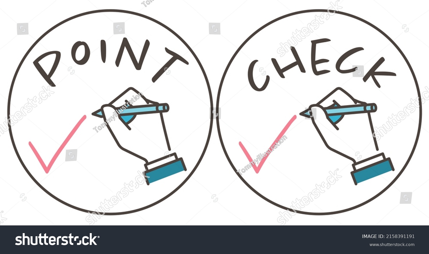 Write Check Mark Ballpoint Pen Vector Stock Vector (Royalty Free ...