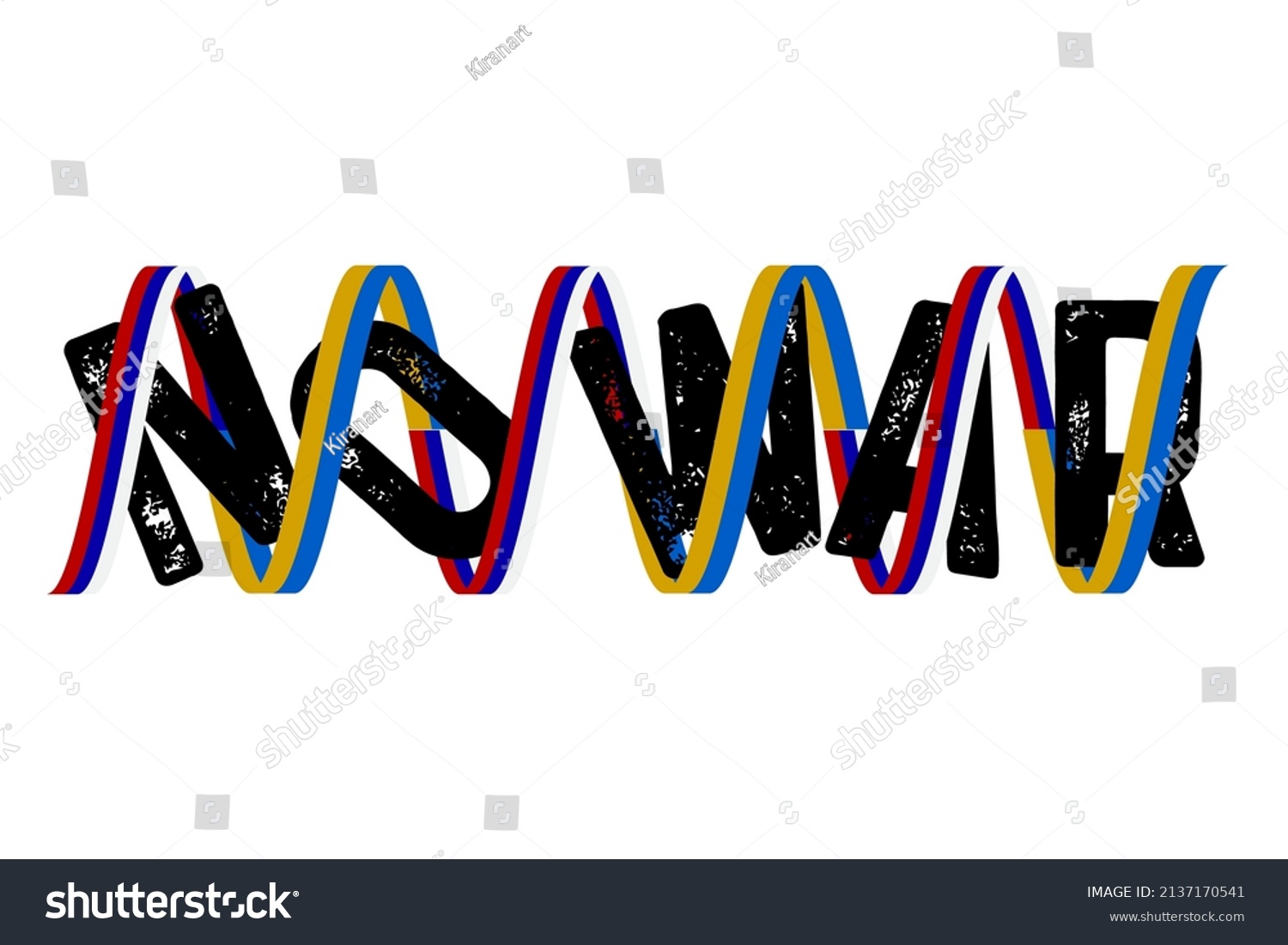 Write Do Not War Russia Ukraine Stock Vector (Royalty Free) 2137170541