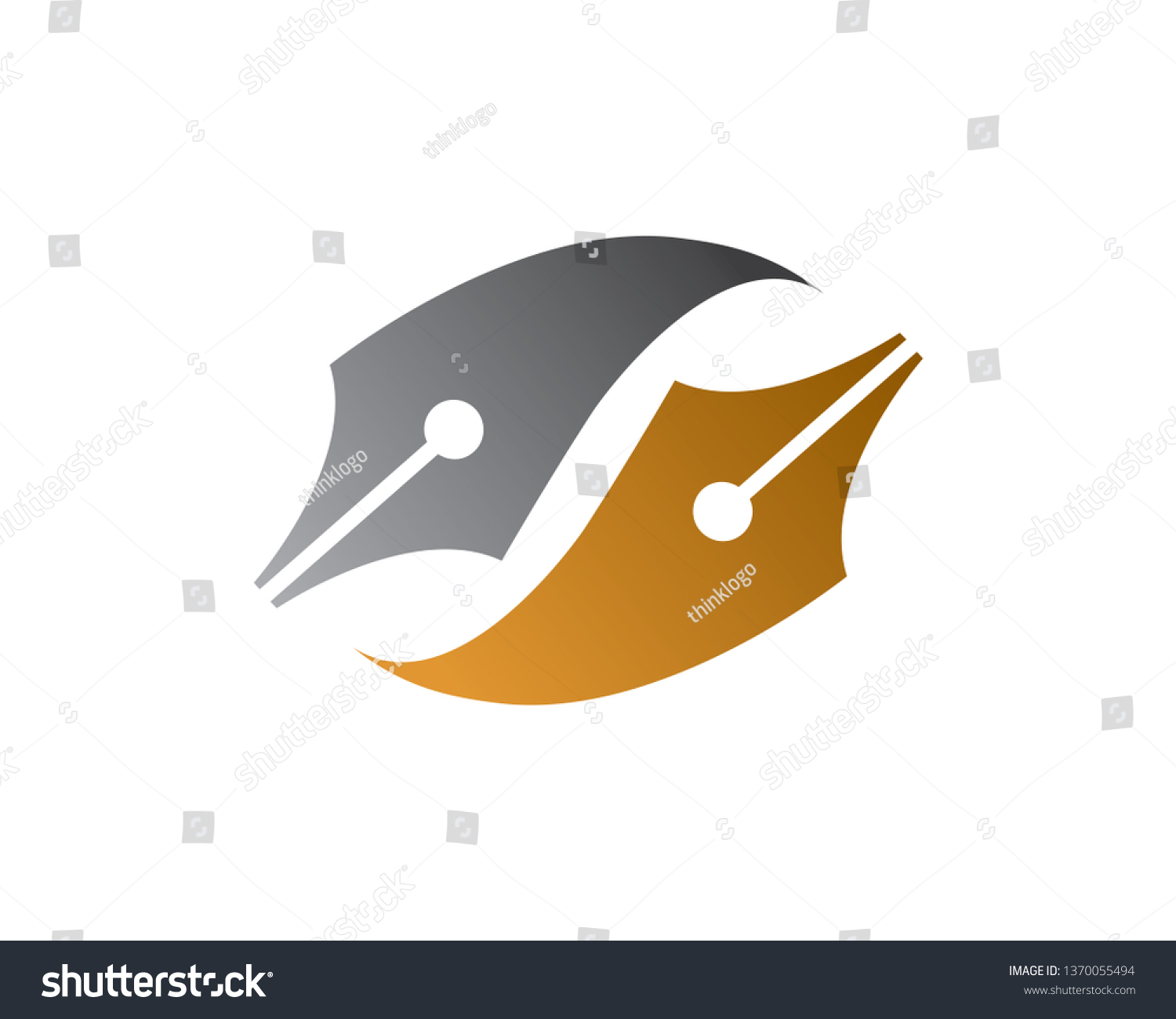 Writer Logo Template Icon Symbol Vector Stock Vector (Royalty Free ...