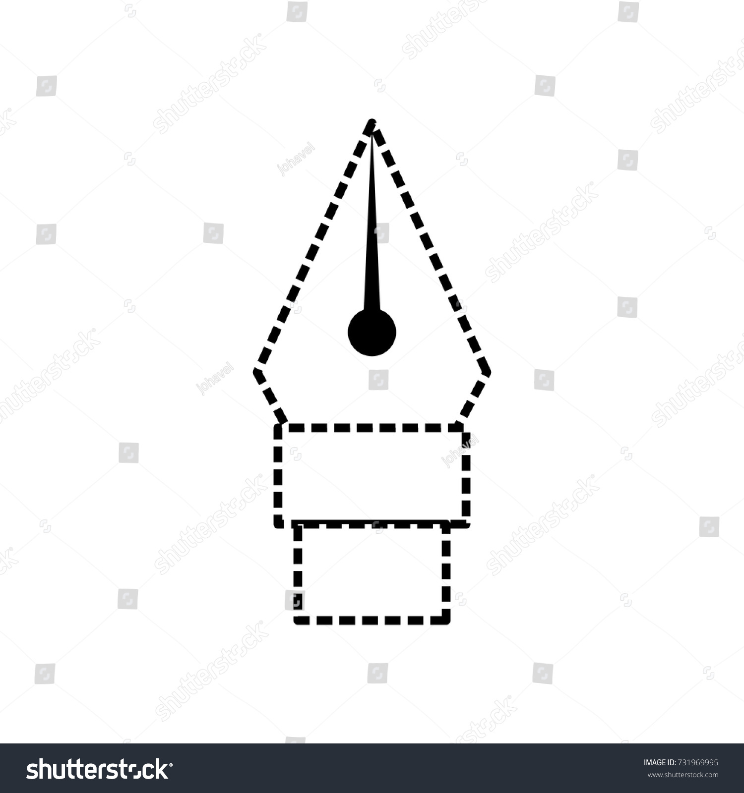 Writing Pen Vector Illustration Stock Vector (Royalty Free) 731969995 ...
