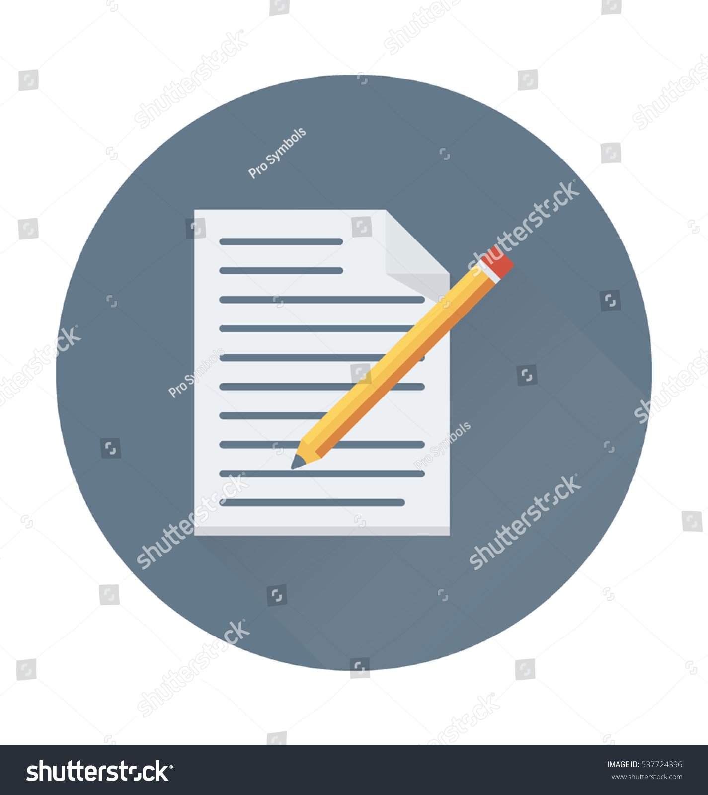 Writing Vector Icon Stock Vector (Royalty Free) 537724396 | Shutterstock