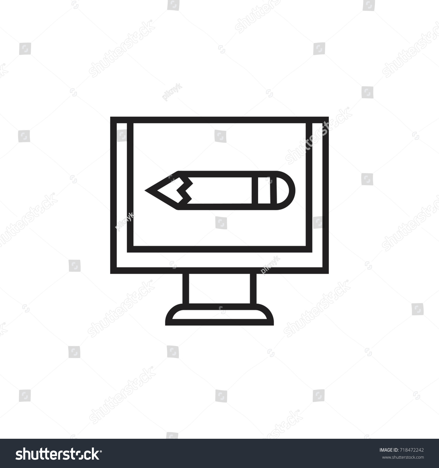 Writing Vector Logoicon Illustration Stock Vector (Royalty Free ...