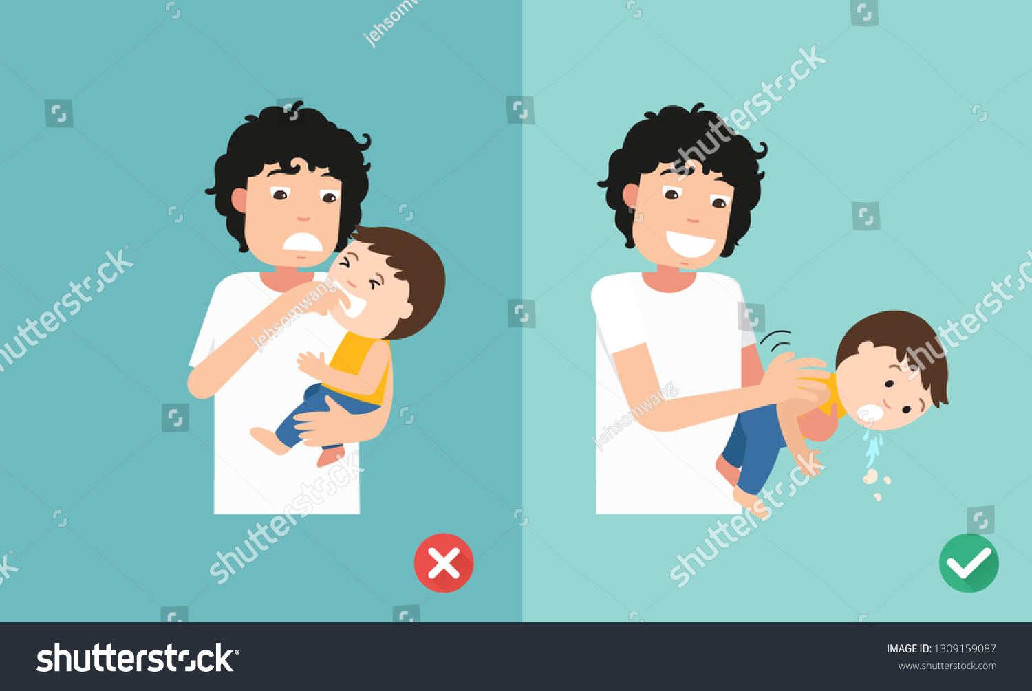 185 Baby choking Stock Vectors, Images & Vector Art | Shutterstock
