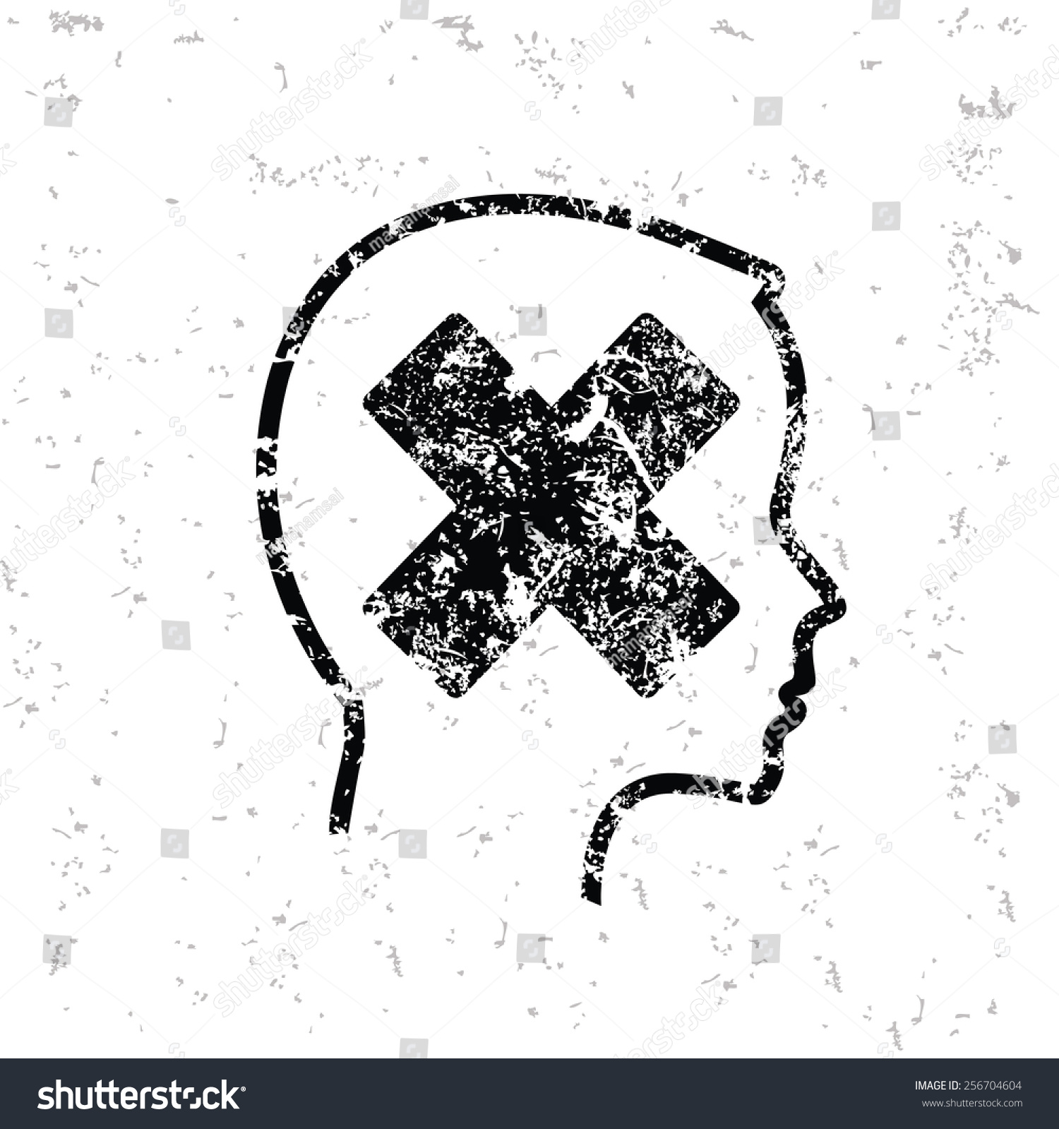 Wrong Idea Design On Old Papergrunge Stock Vector (Royalty Free) 256704604