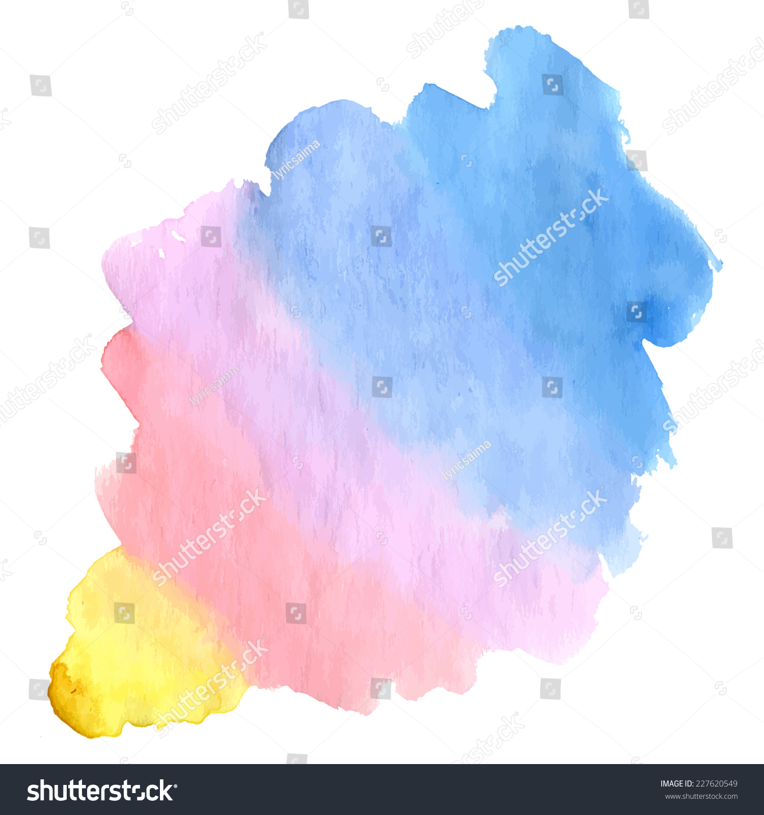 Wrong Rainbow Watercolor Bacground Design Vector: vector de stock ...