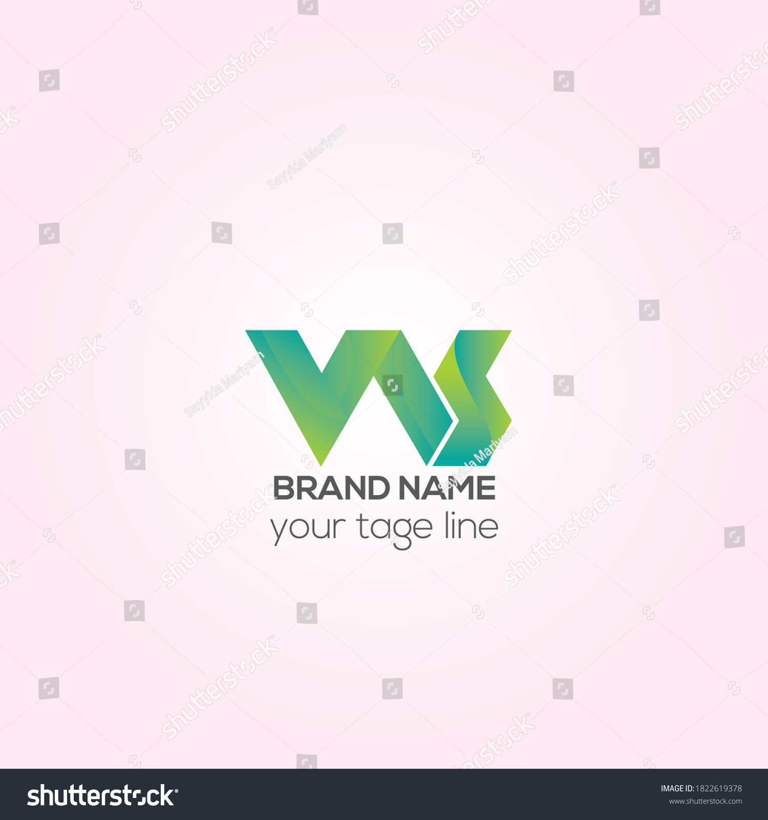 Ws Vector Logo Design Vas Creative Stock Vector (Royalty Free ...