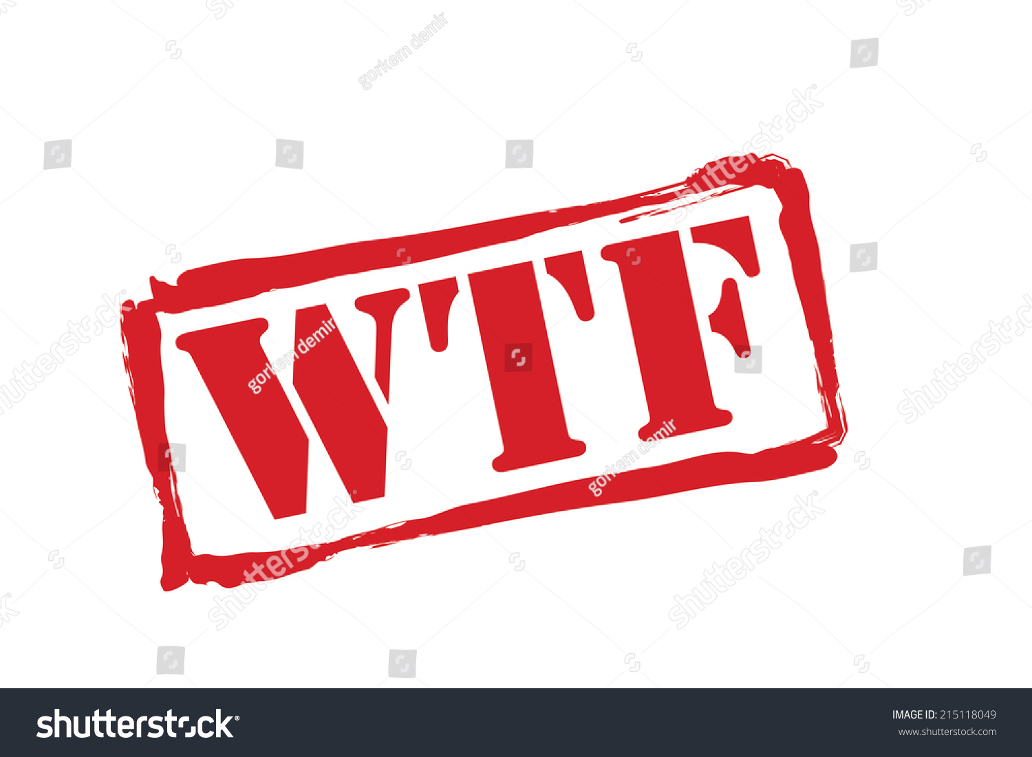 Wtf Red Rubber Stamp Vector Over Stock Vector (Royalty Free) 215118049