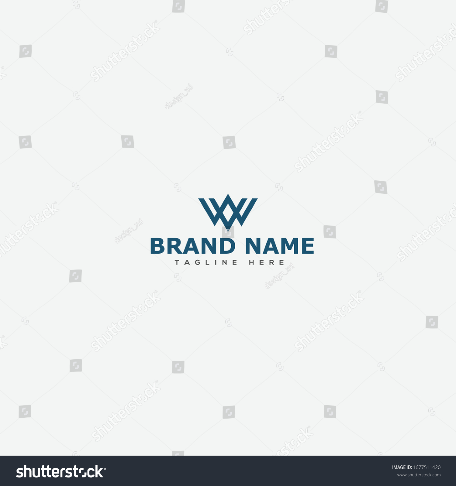 Wv Letter Logo Design Template Vector Stock Vector (Royalty Free ...