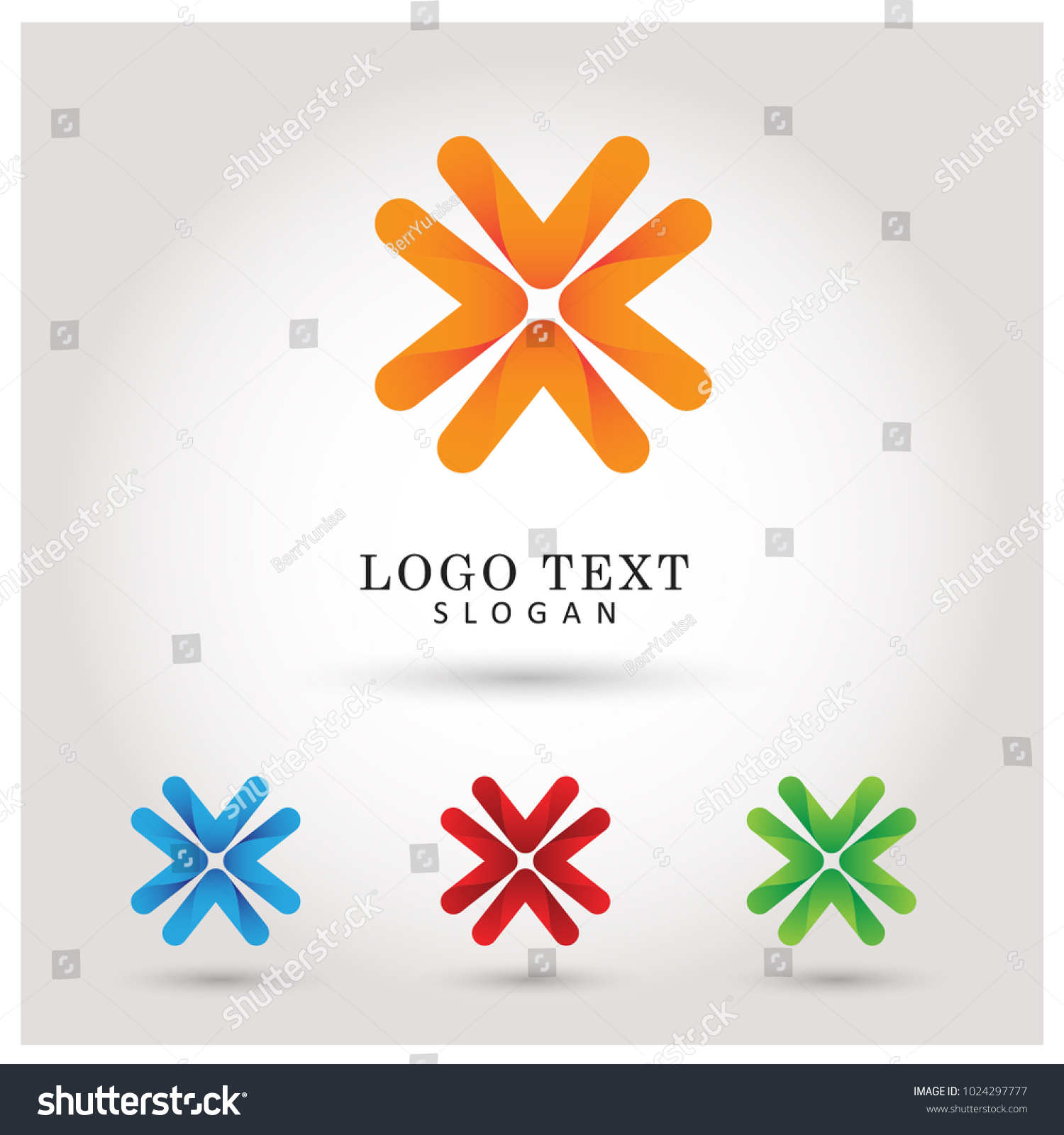 X Arrow Logo Symbol Icon Vector Stock Vector (Royalty Free) 1024297777